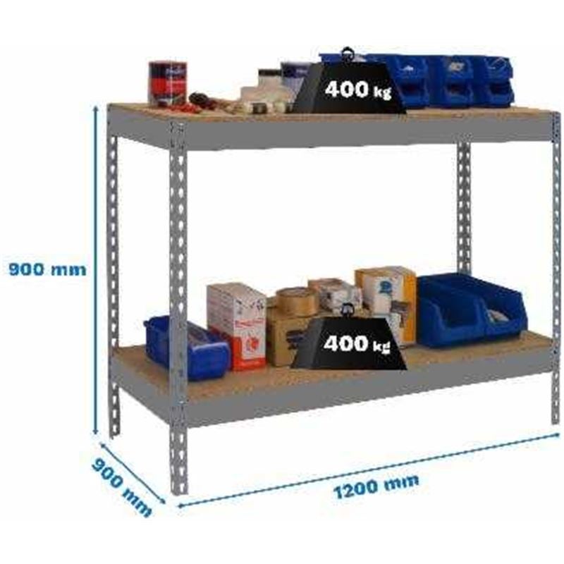 Mesa de trabajo SIMONWORK BASIC 2 901290-2 GALVANIZADO/MADERA ...