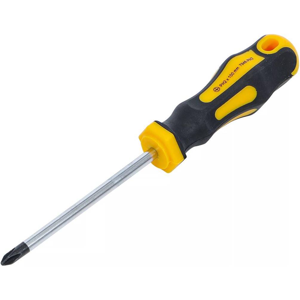 Tournevis Cruciforme PH2 100 mm - Lame 100 mm - Précision et Confort d ...