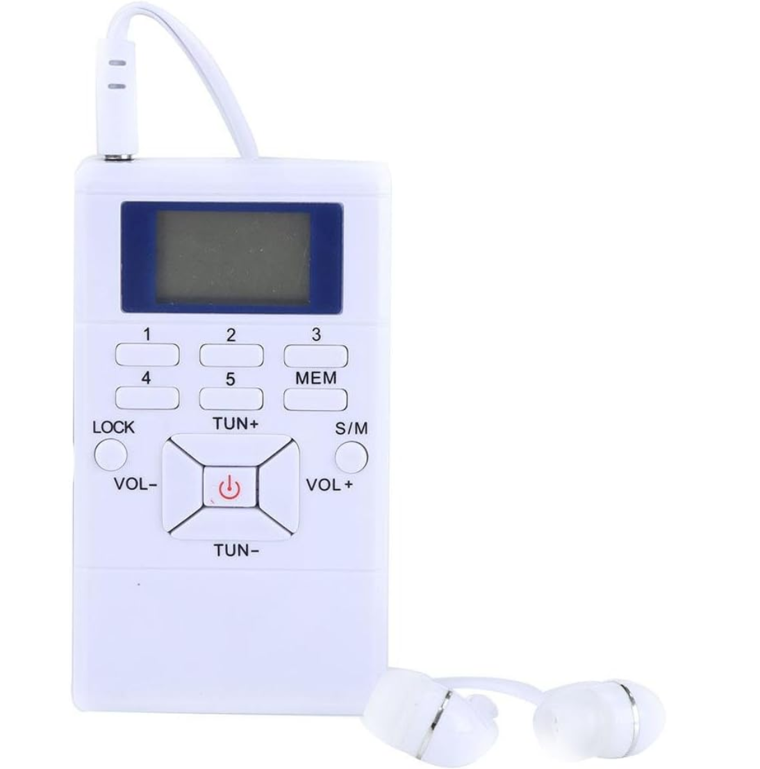 Mini radio FM digital portátil con pantalla LCD, búsqueda automática ...