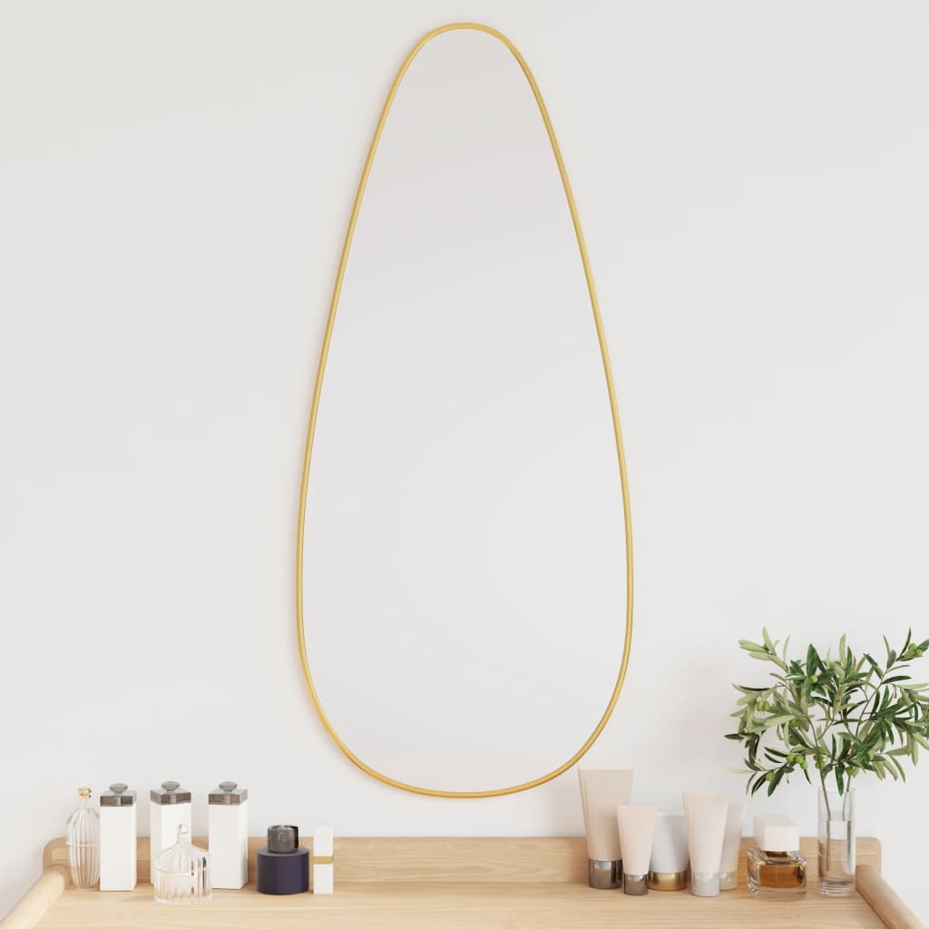 Miroir mural Doré 80x35 cm vidaXL | Leroy Merlin