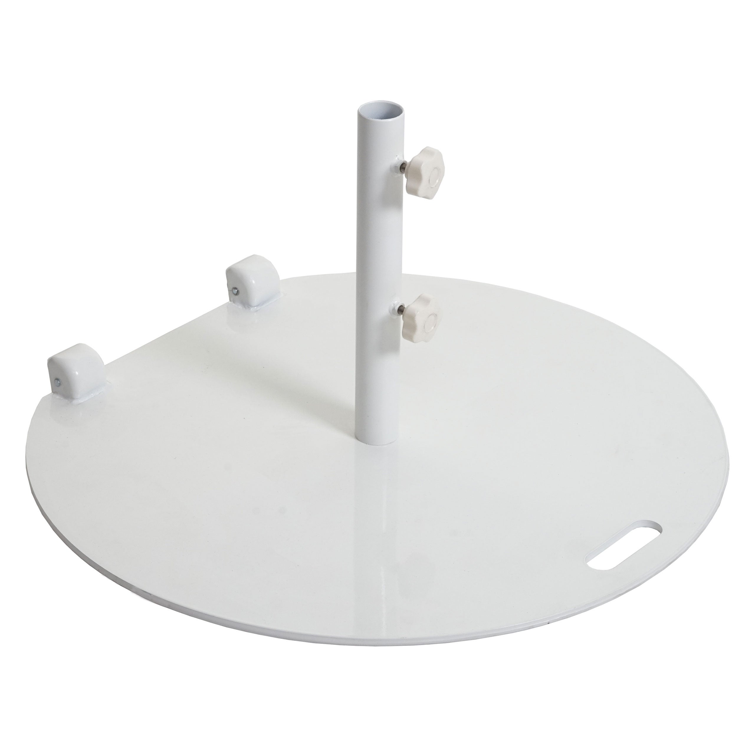 Base piede per ombrellone HWC-A33 con ruote Ø 69cm bianco | Leroy Merlin