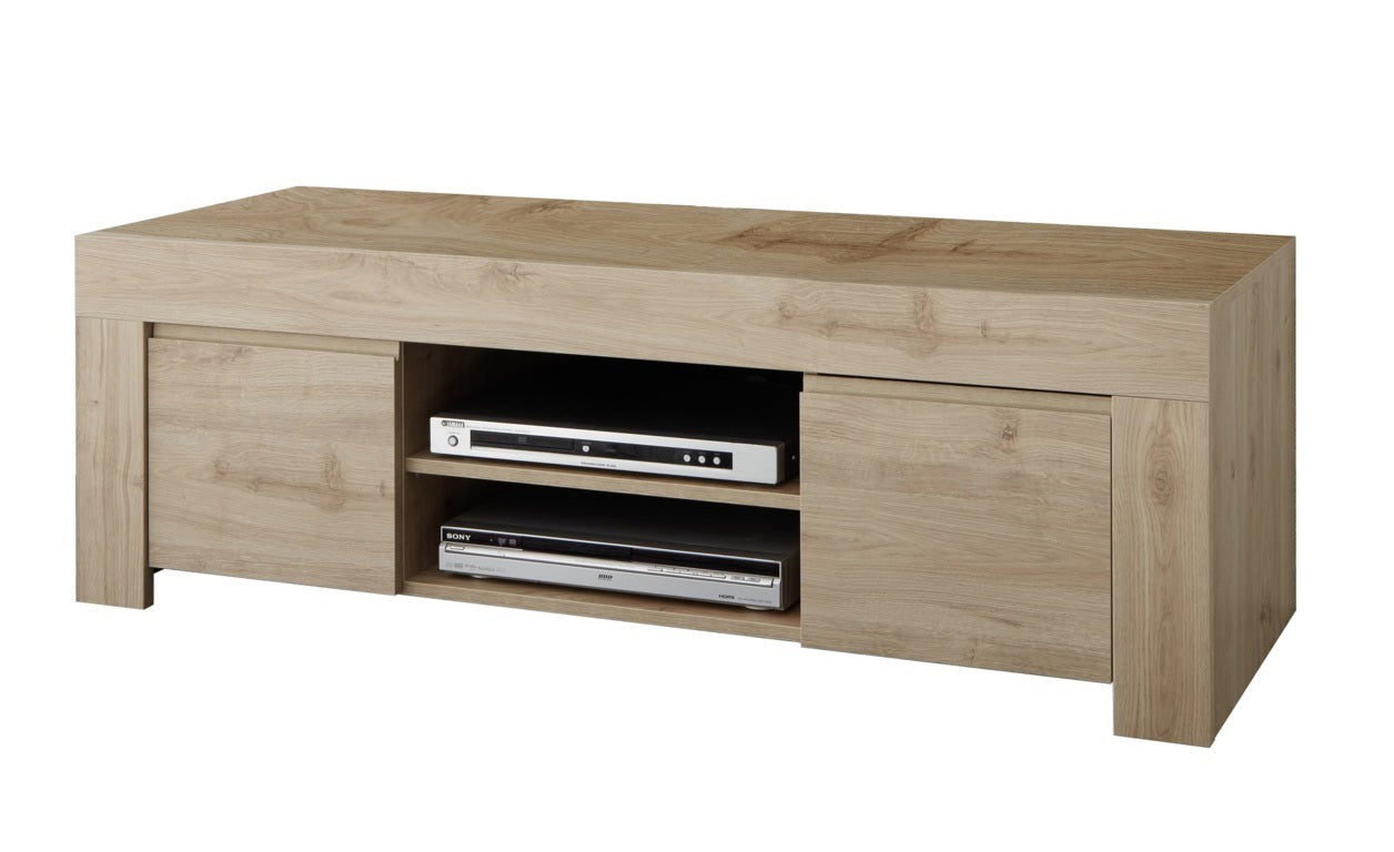 Banc TV CAPRI chêne foncé | Leroy Merlin