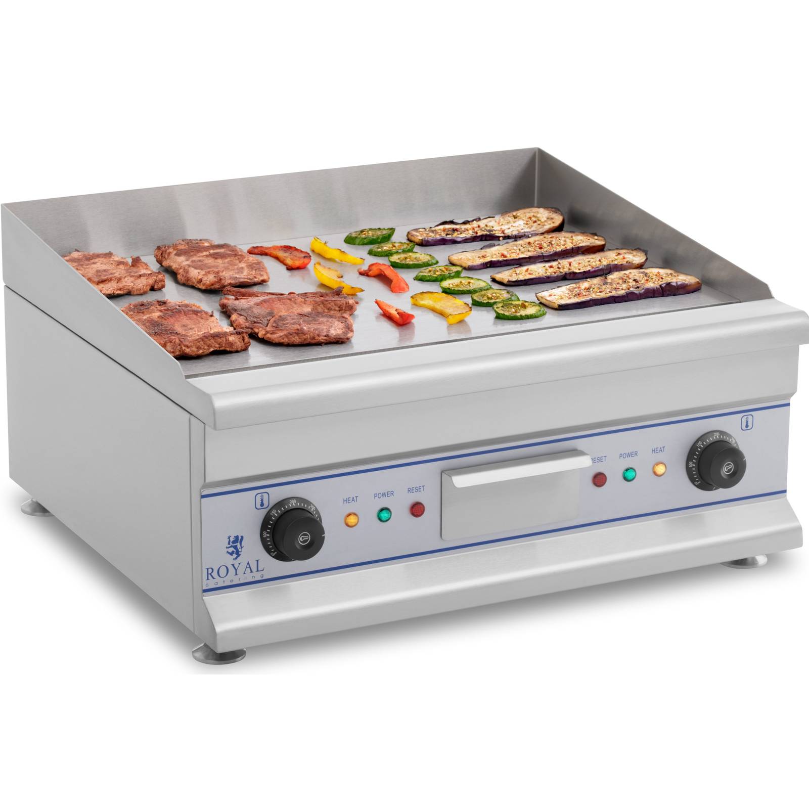 Piastra Elettrica Acciaio Inox Professionale Fry Top Barbecue 230V ...