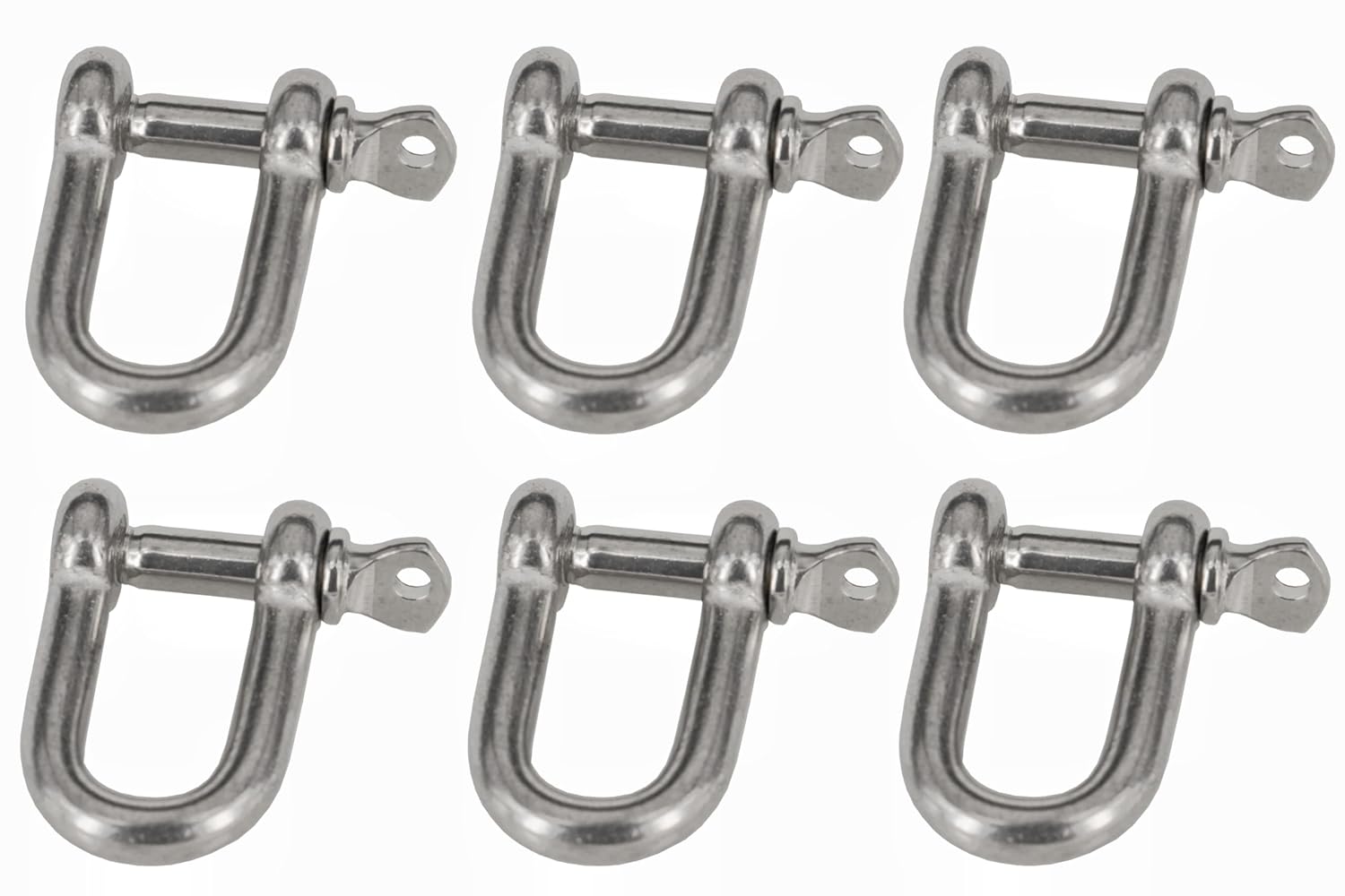 6PCS M8 Manille Acier Inoxydable 304 D Manille Bracelet Manilles de ...