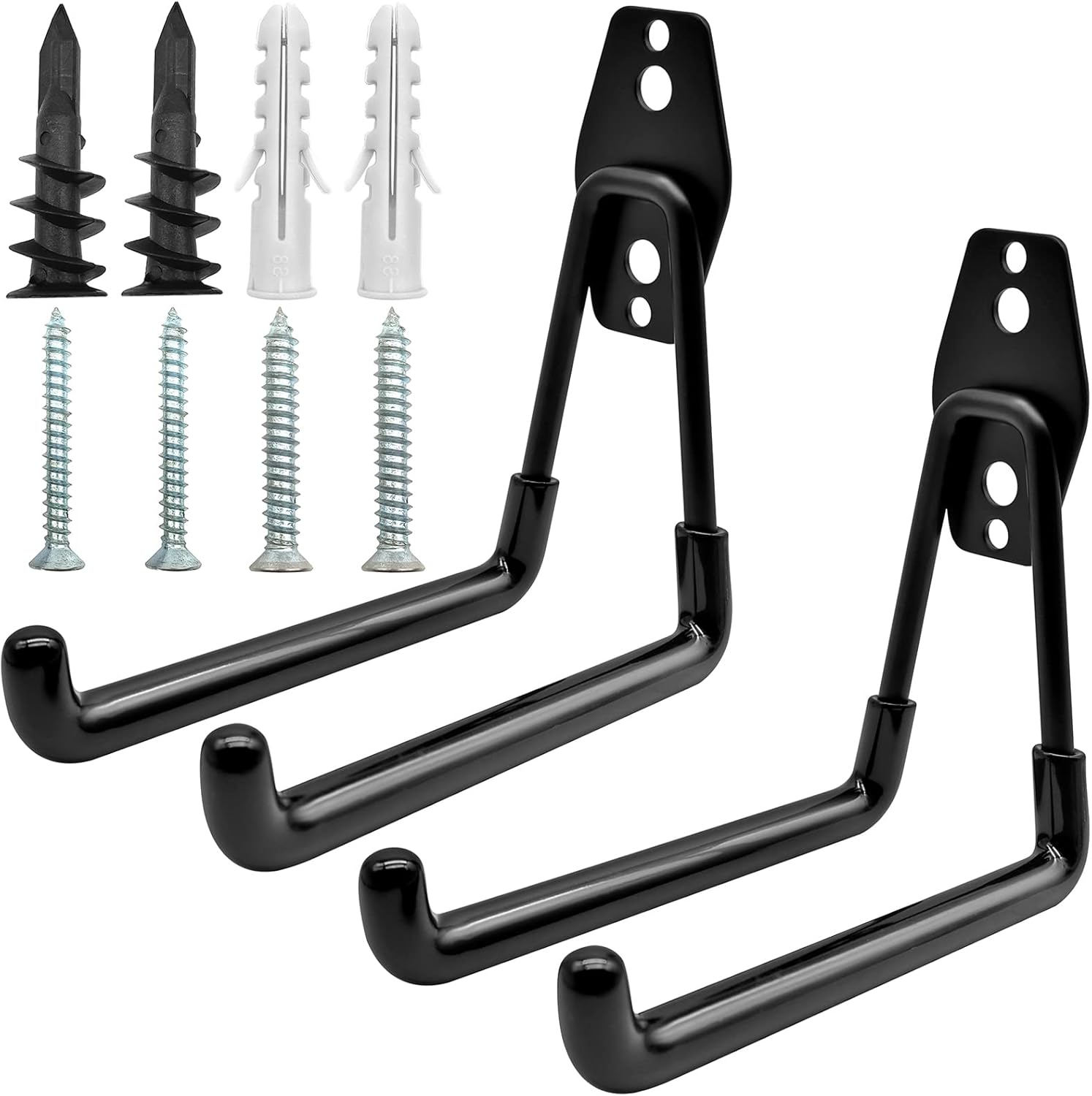 Crochet Mural Garage, 2 Pièces Crochets de Garage Crochet Rangement ...