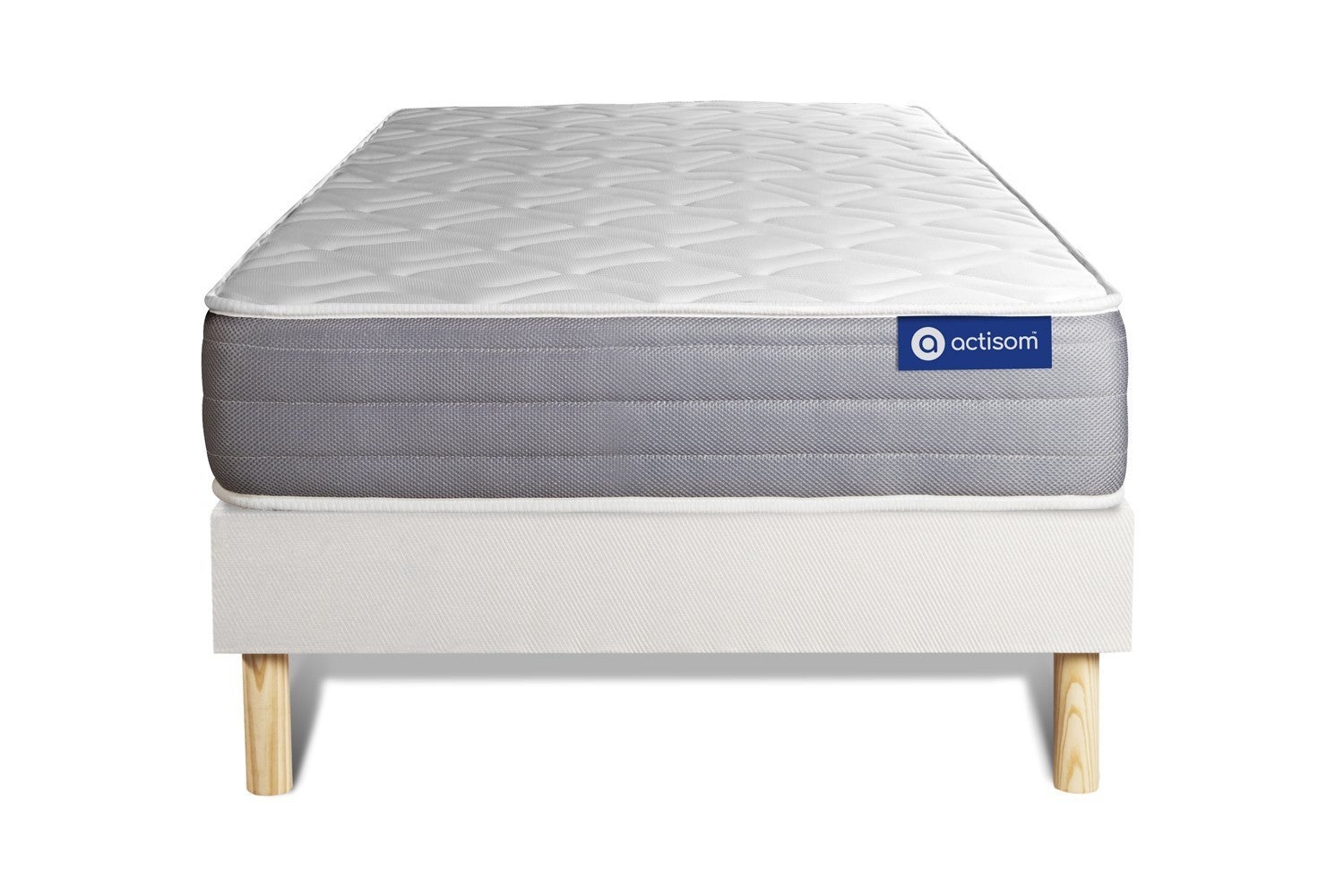 Ensemble matelas 80 x 200 cm Actilatex dream - Latex et mémoire de forme - Ep : 22 cm - Mi-ferme ...
