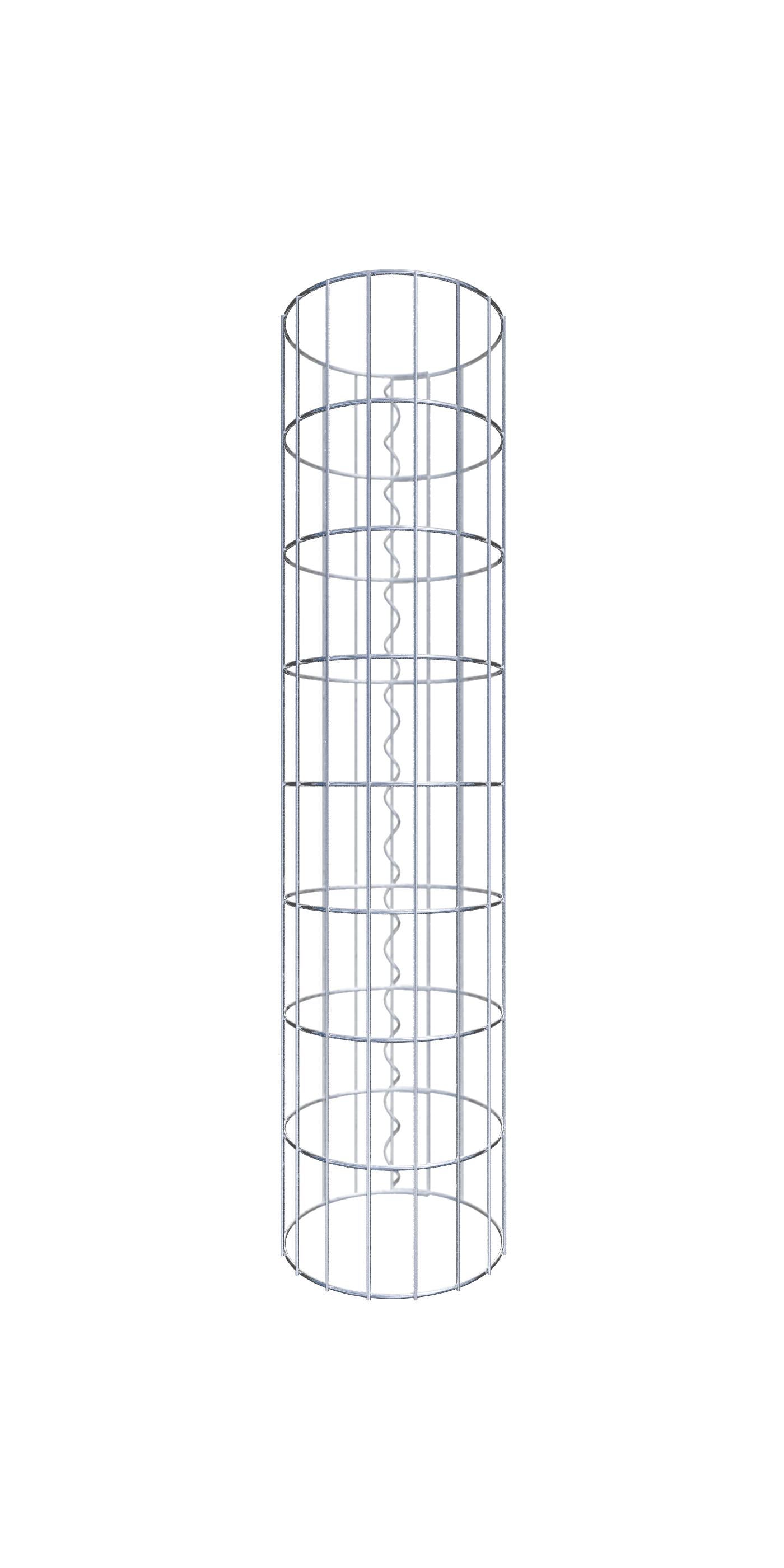 Colonne de gabion ronde, diamètre 27 cm, maille 5 x 10 cm - Hauteur ...