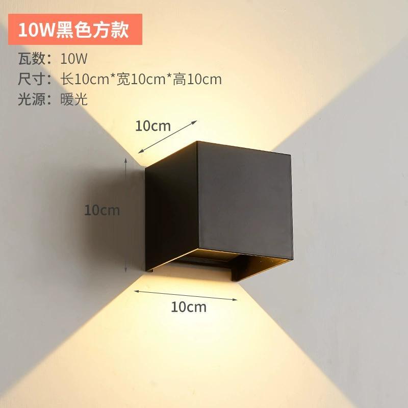 Luz de noche,Lámpara de pared impermeable para exteriores, apta para ...