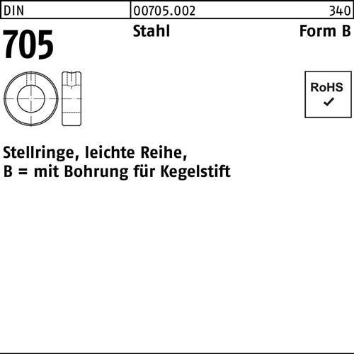 Stellring DIN 705 Bohrung f.Kegelstift B 100x140x25 Sta leichte R ...