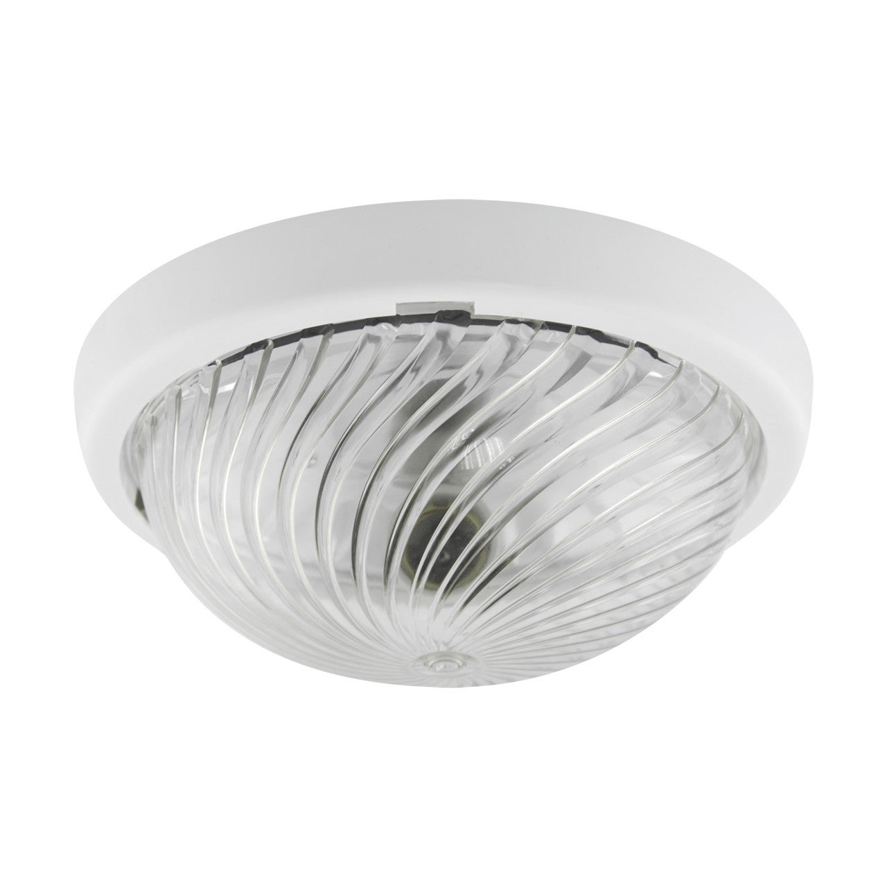 Luminaire blanc - WIR 75 - IP44 - E27 - 75W max - 250x250mm | Leroy Merlin