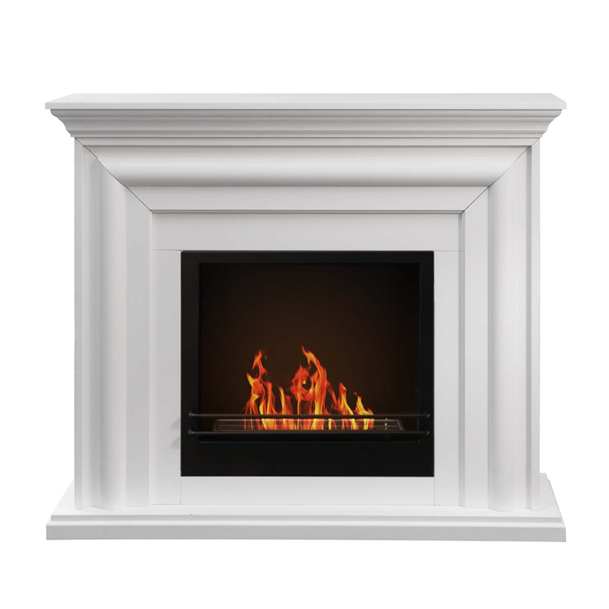 Divina Fire Cheminée bioéthanol blanche Carter | Leroy Merlin