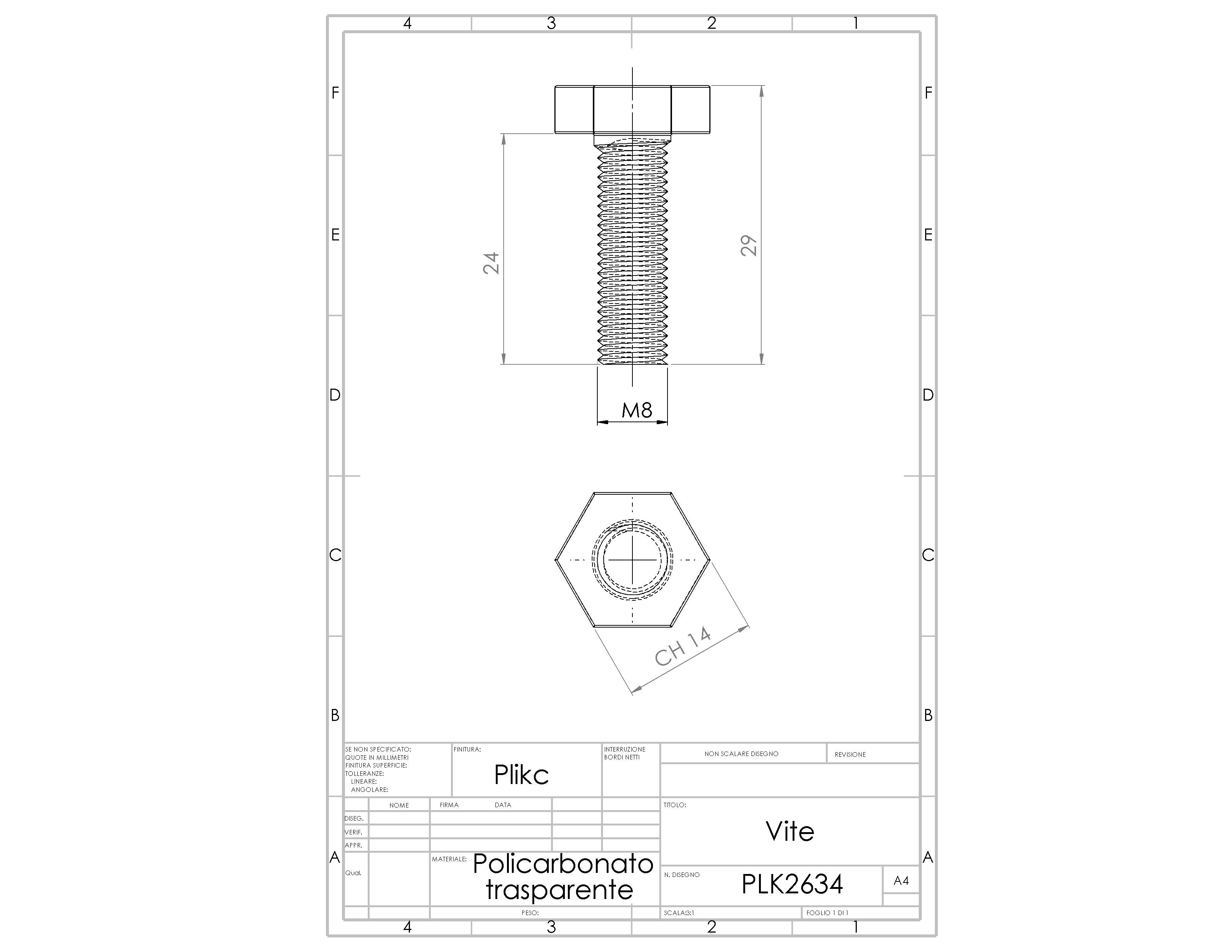 PLIKC -Vite Policarbonato trasparente - confezione da 10 pezzi | Leroy ...