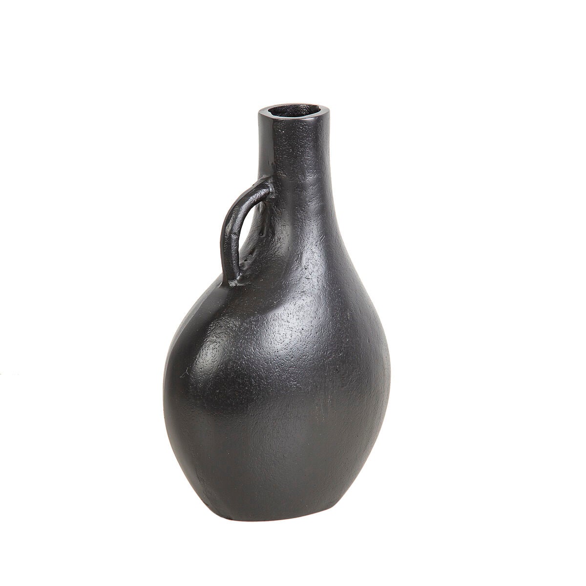 Florero Romimex Negro Aluminio 19 x 29 x 11 cm Con asa | Leroy Merlin