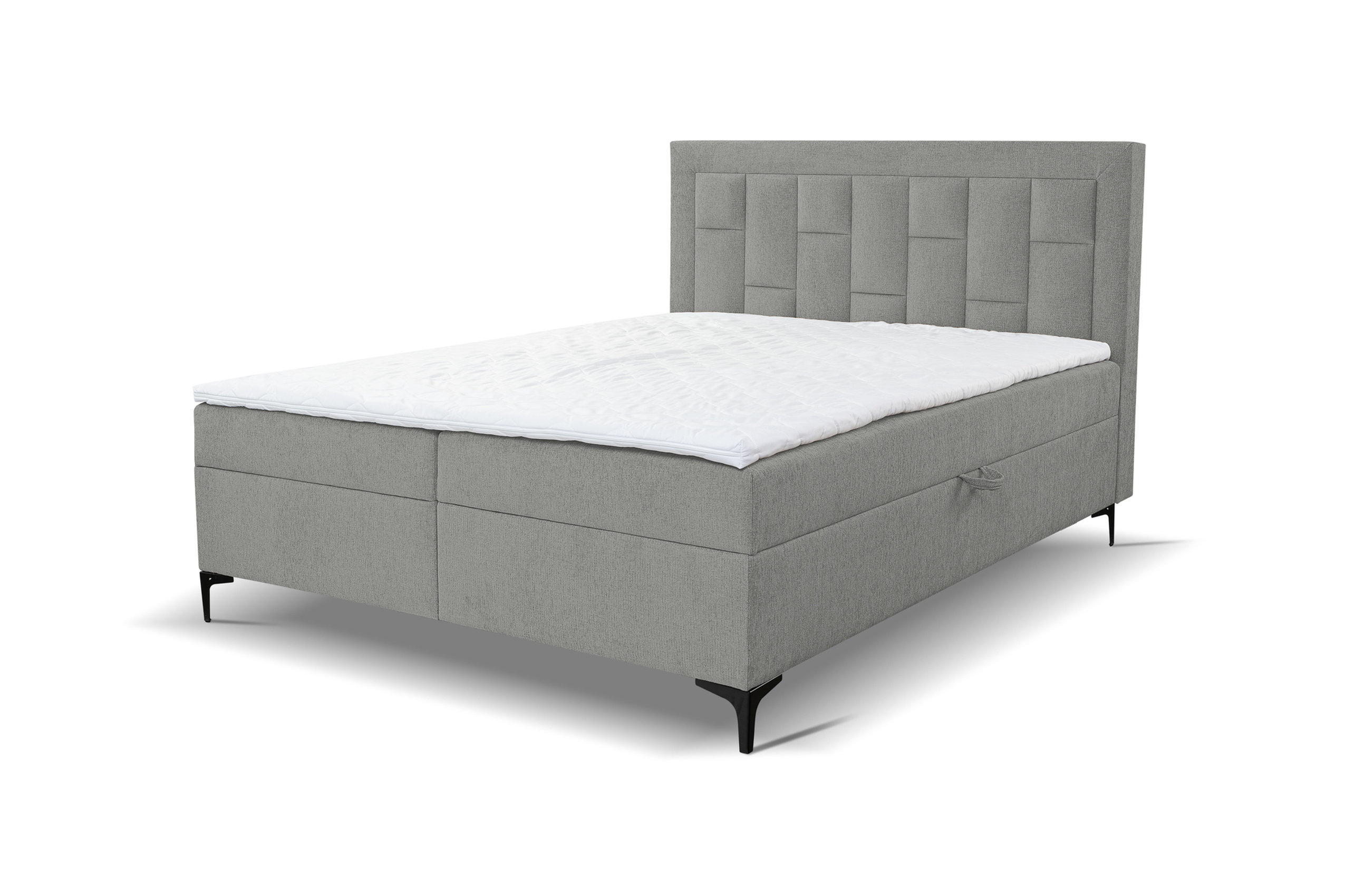 Lit boxspring VENEZIA avec 2 coffres de rangement, lit rembourré ...