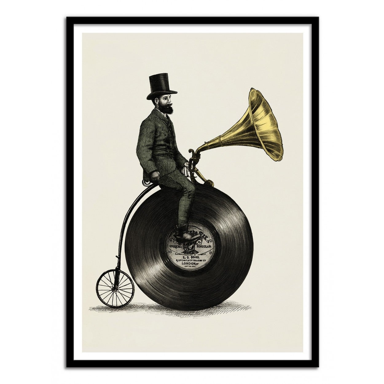 Art-Poster - Music Man - Eric Fan - avec cadre noir 30 x 40 cm | Leroy ...