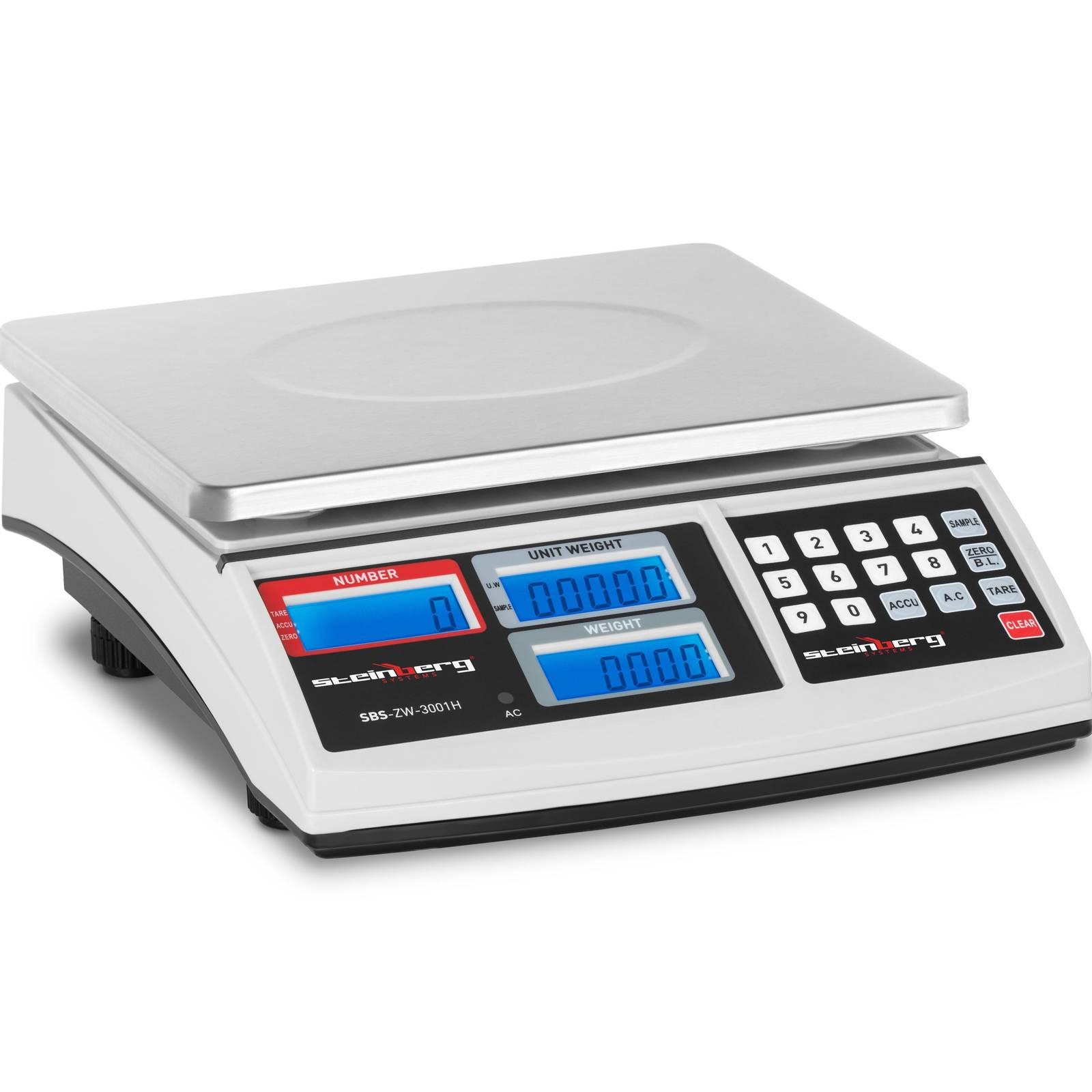 Balance poids-prix - Steinberg Systems - 30 kg / 1 g - Plateau de pesée ...