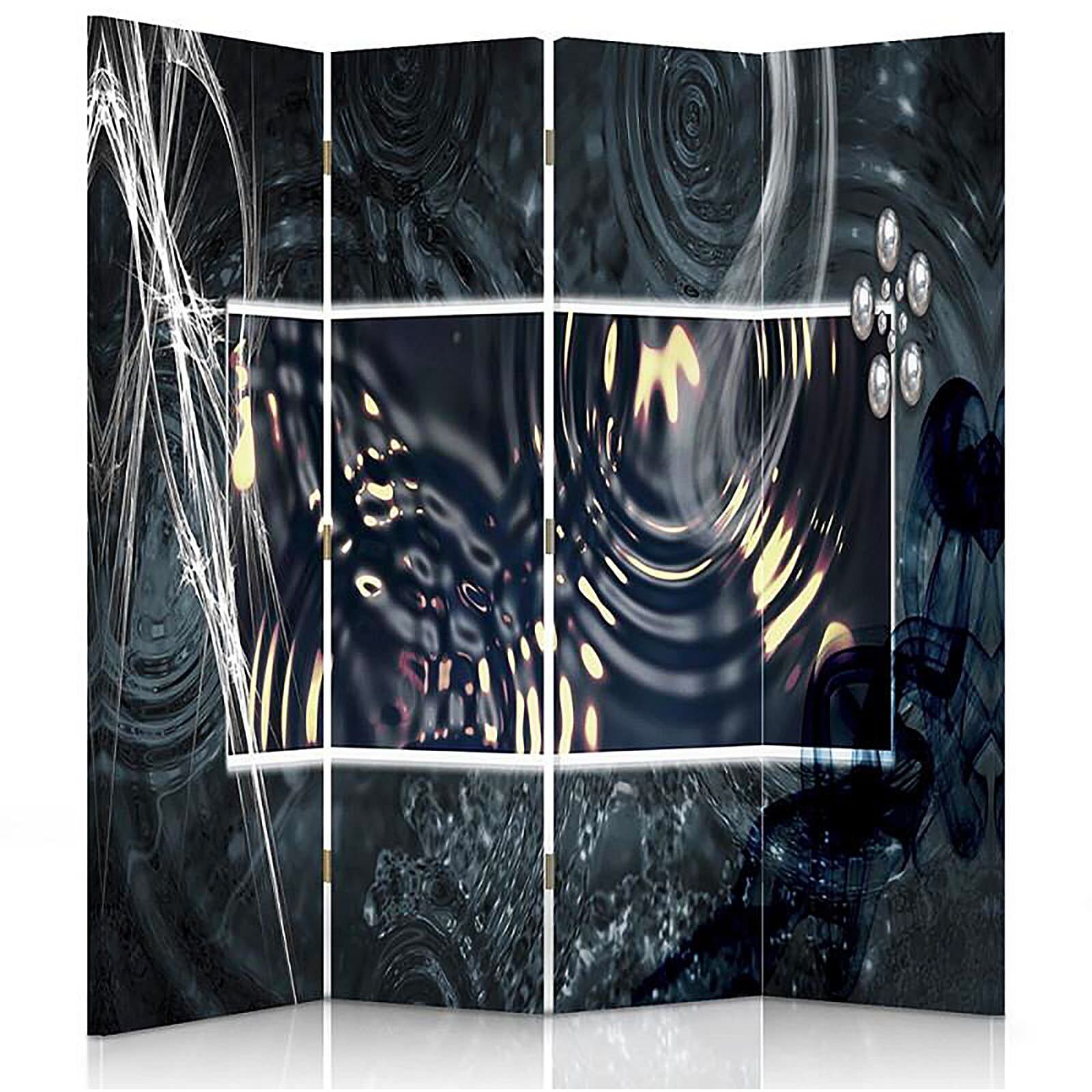 Paravent Design Abstrait Eau - Séparateur d'Espace Artistique - 145 x ...