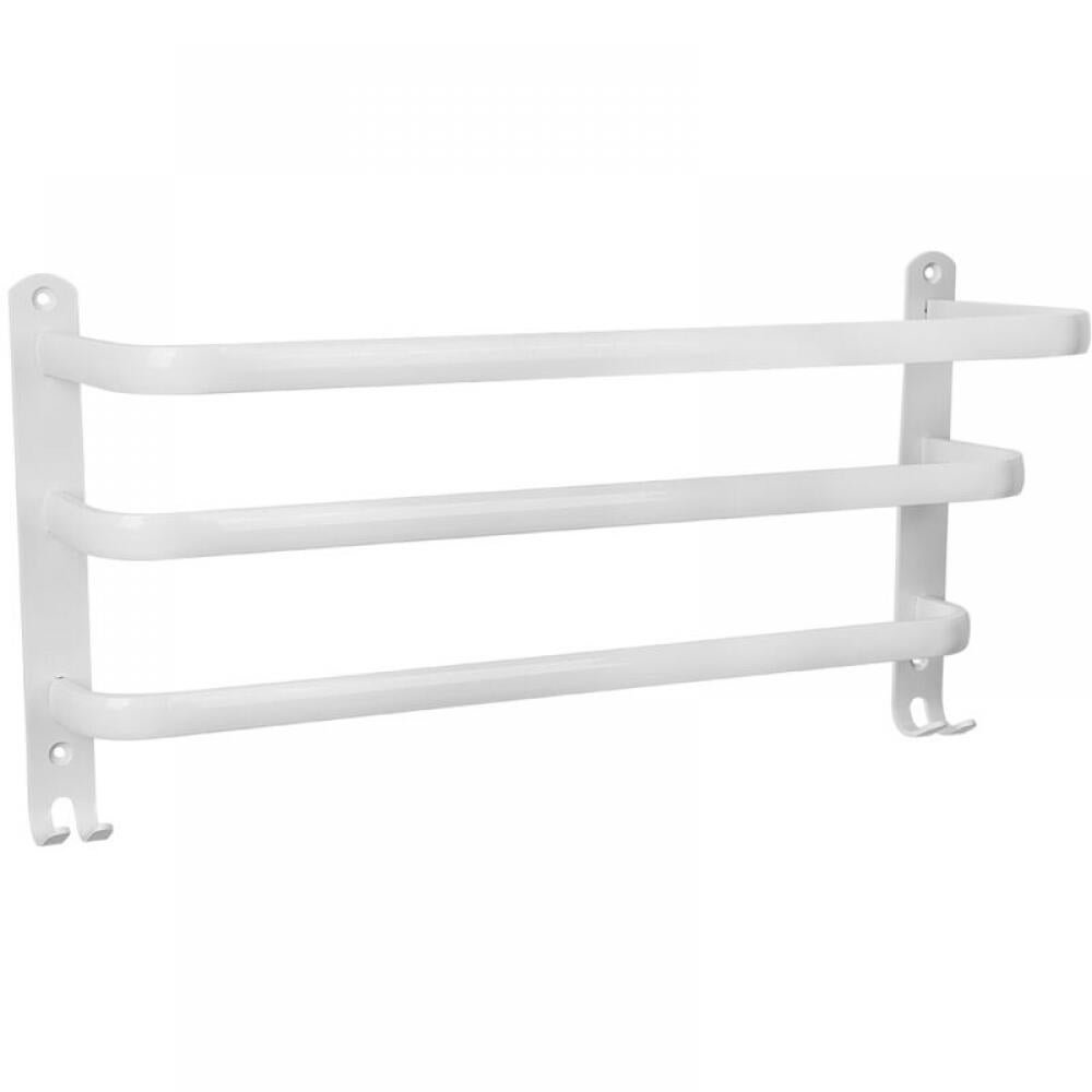 Toallero de pared para baño, de aluminio, con 3 barras, 30 x 21,5 x 7,5 ...