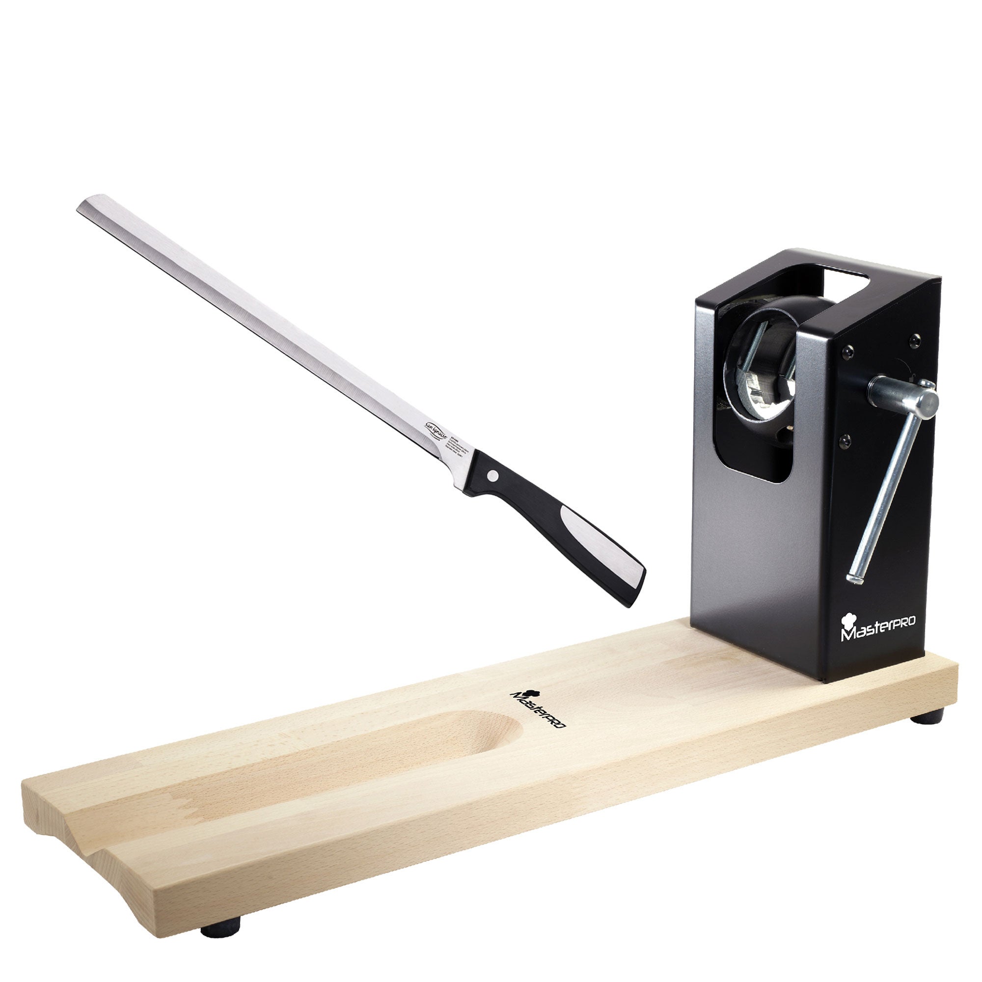 Set de jamonero + cuchillo jamonero en acero inoxidable | Leroy Merlin