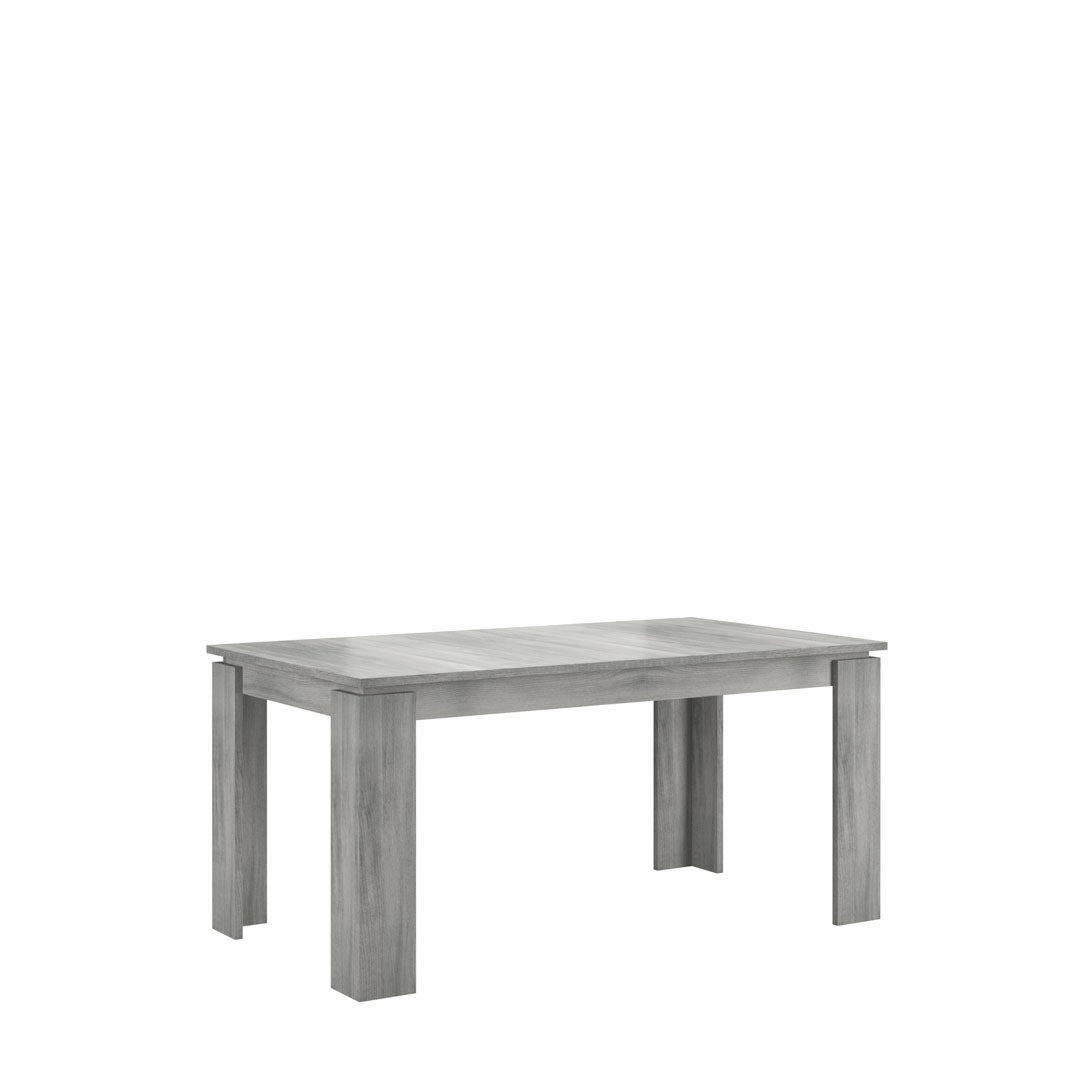 Titan table de salle à manger 160/200 cm incl. plaque supplémentaire gris. | Leroy Merlin