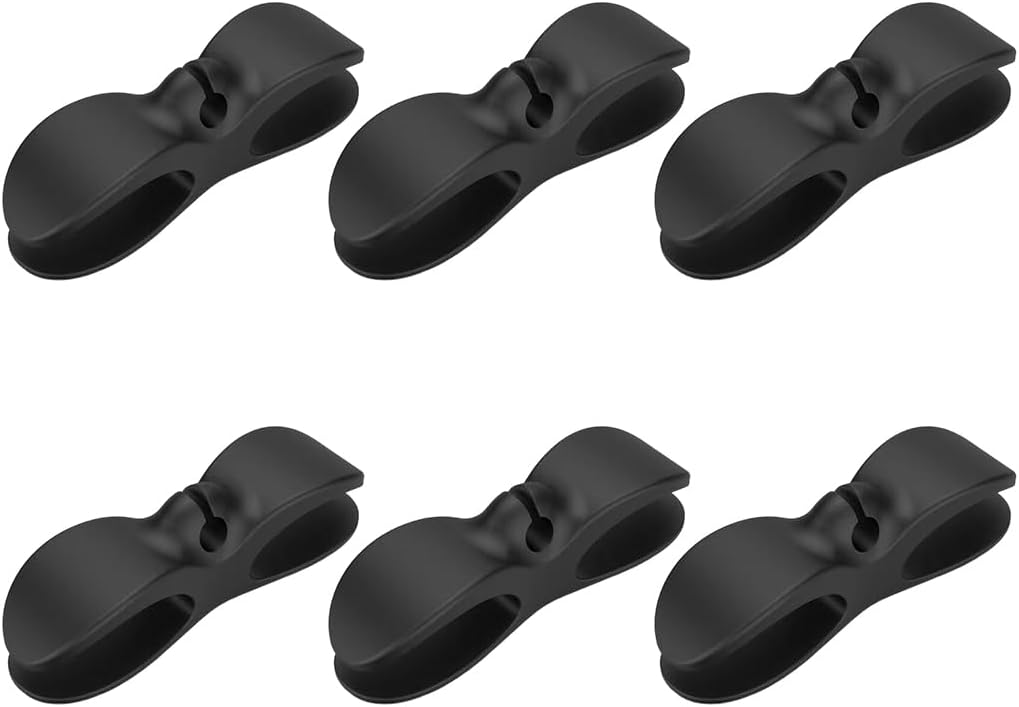 Organisateur de fils, Lot de 6 clips de câble auto-adhésifs ...