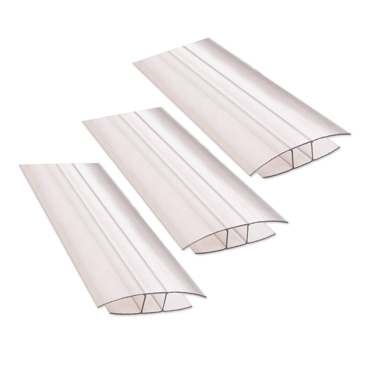 Ironlux - Pack 3 Perfiles de Unión - Perfil en H Policarbonato ...