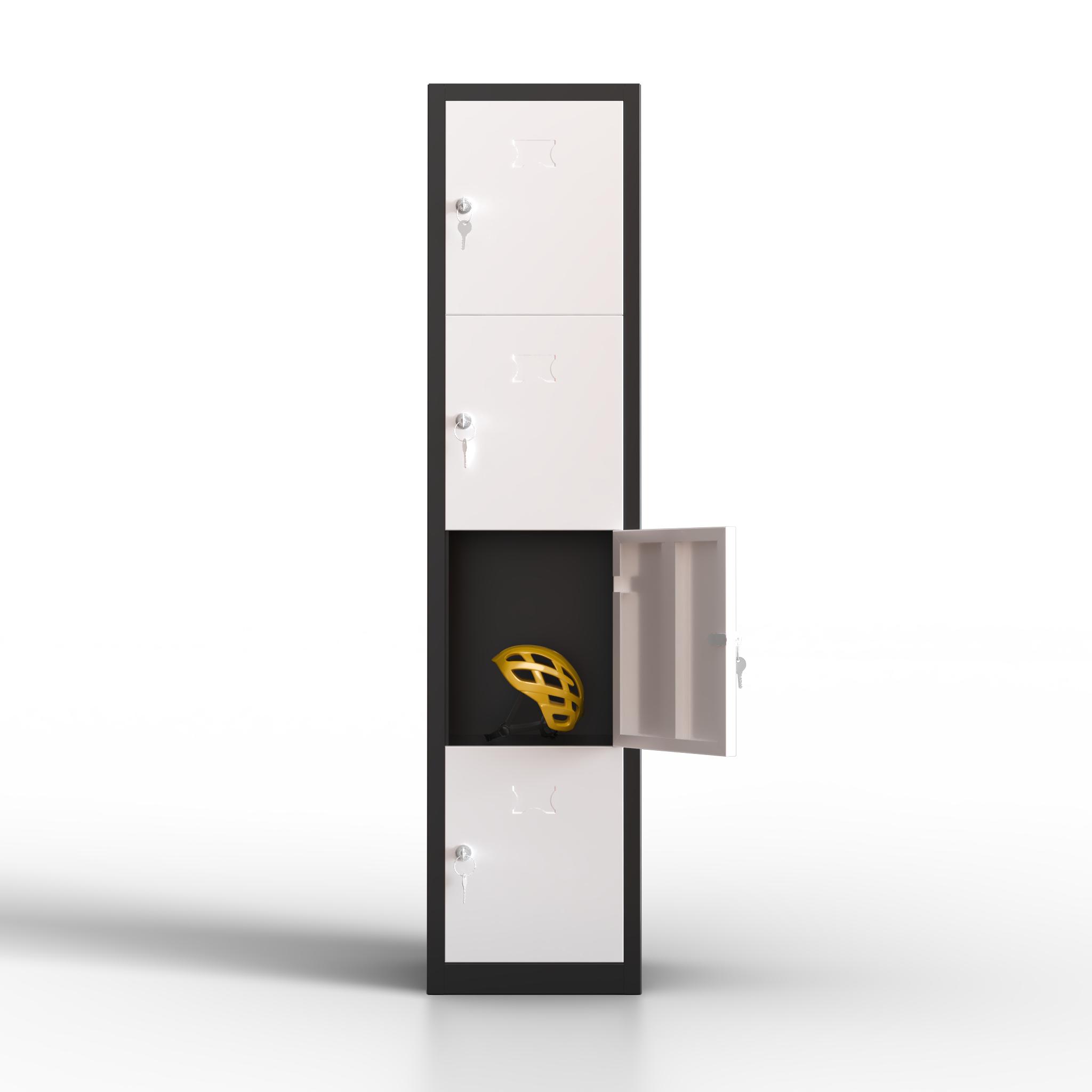 TwinThink Taquillas Vestuario Taquilla Metalica de 4 Puertas con Llave ...