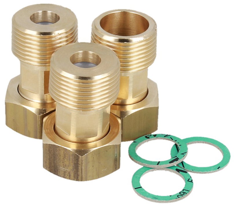 Ensemble De Raccords Dn20 Bsp 1" X 1" Pour Vannes Mitigeuses À 3 Voies ...