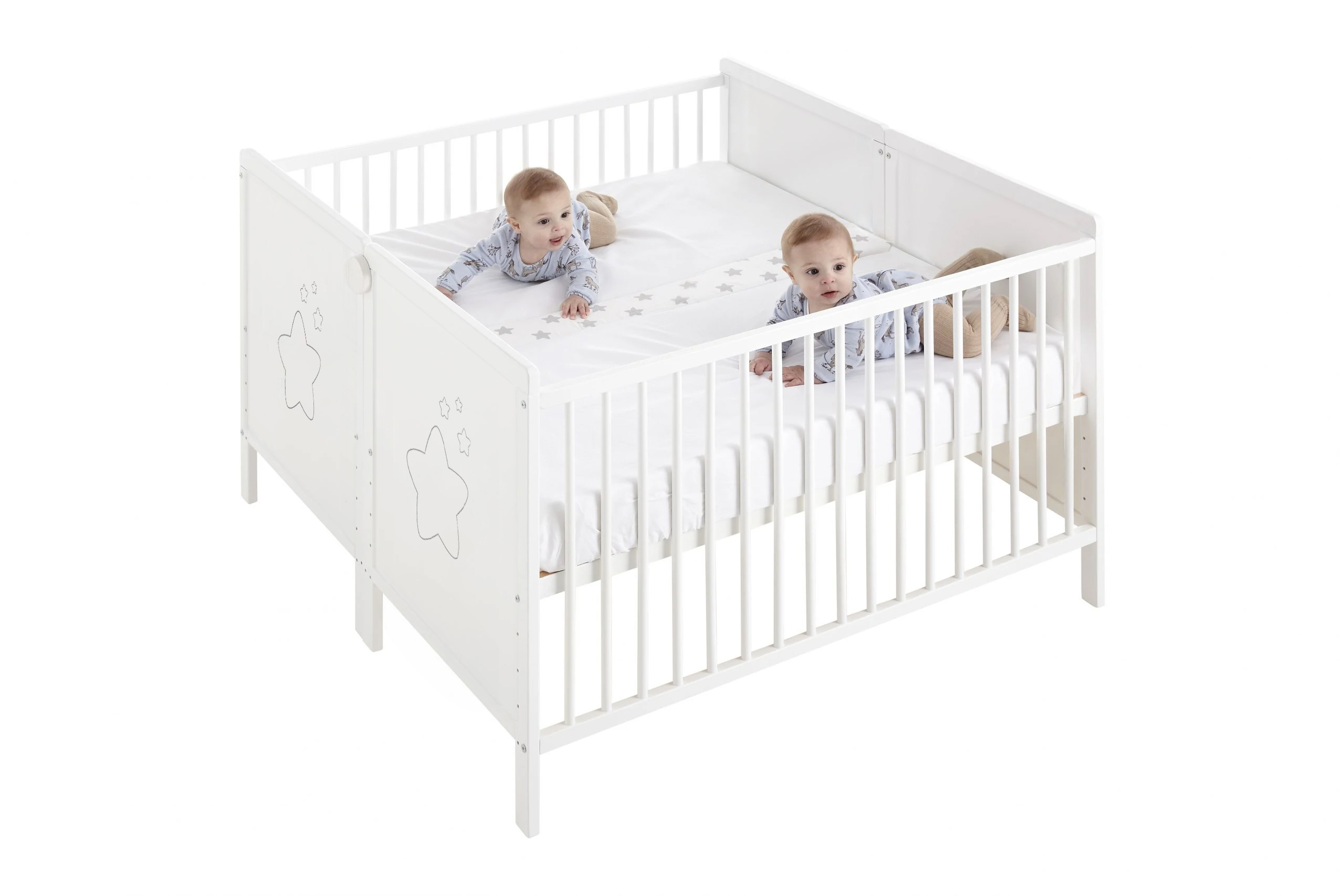 Lit co-sleeping Axia pour jumeaux (2 lits) + kit jumeaux pour assembler ...