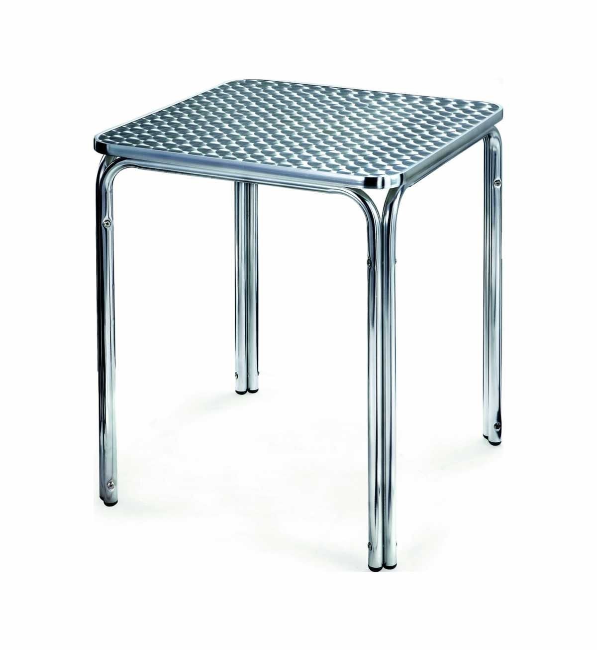 Table Carrée en Aluminium - 70 x 70 cm | Leroy Merlin