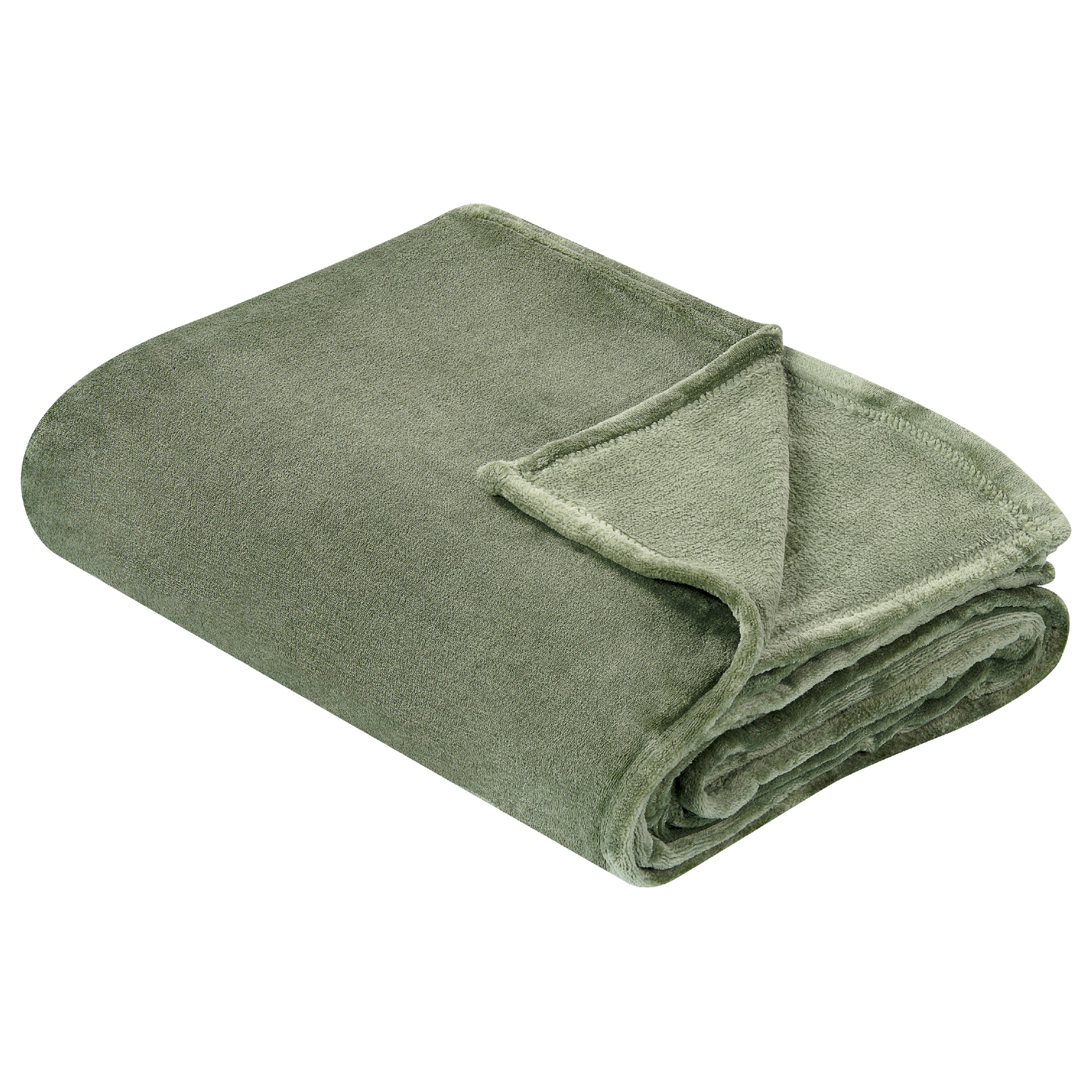 Beliani Manta BAYBURT 150 x 200 cm Verde | Leroy Merlin