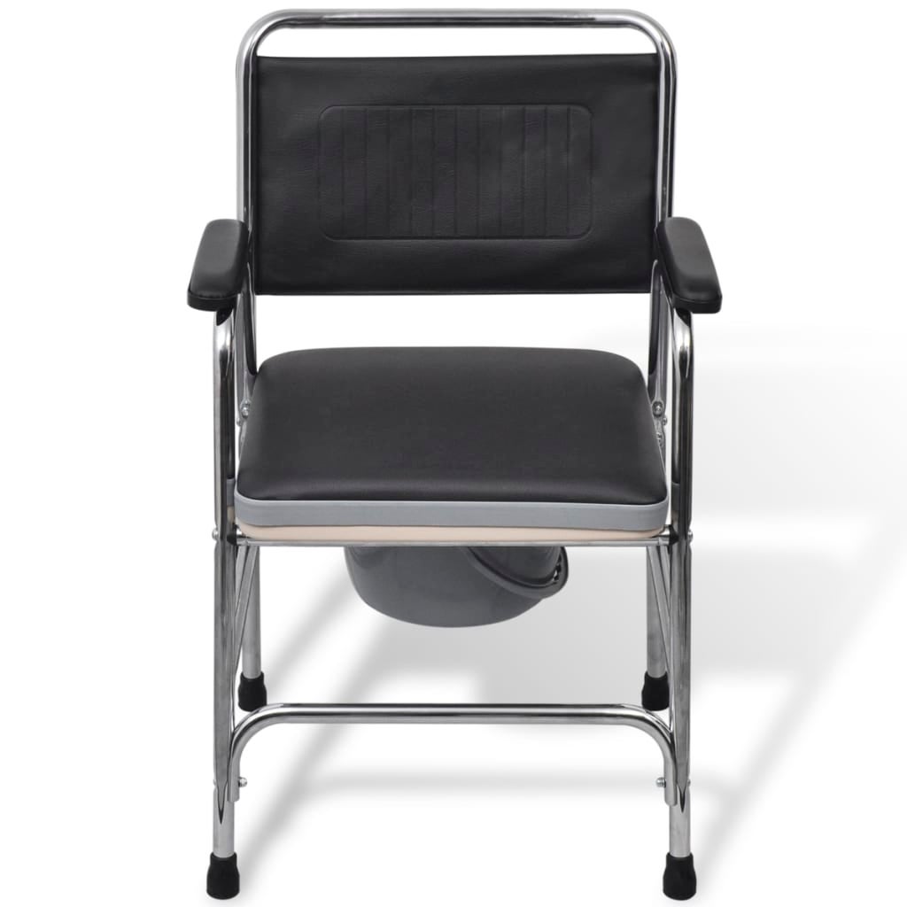 Silla con inodoro WC acero negra CFW55124 | Leroy Merlin