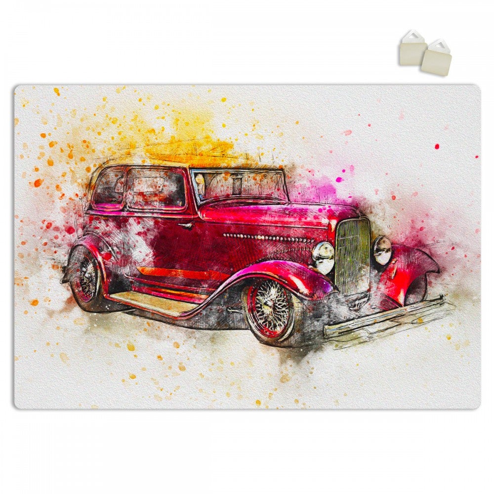 RED OLD TIMER - Póster con estructura de PVC expandido Forex de 3 mm de ...