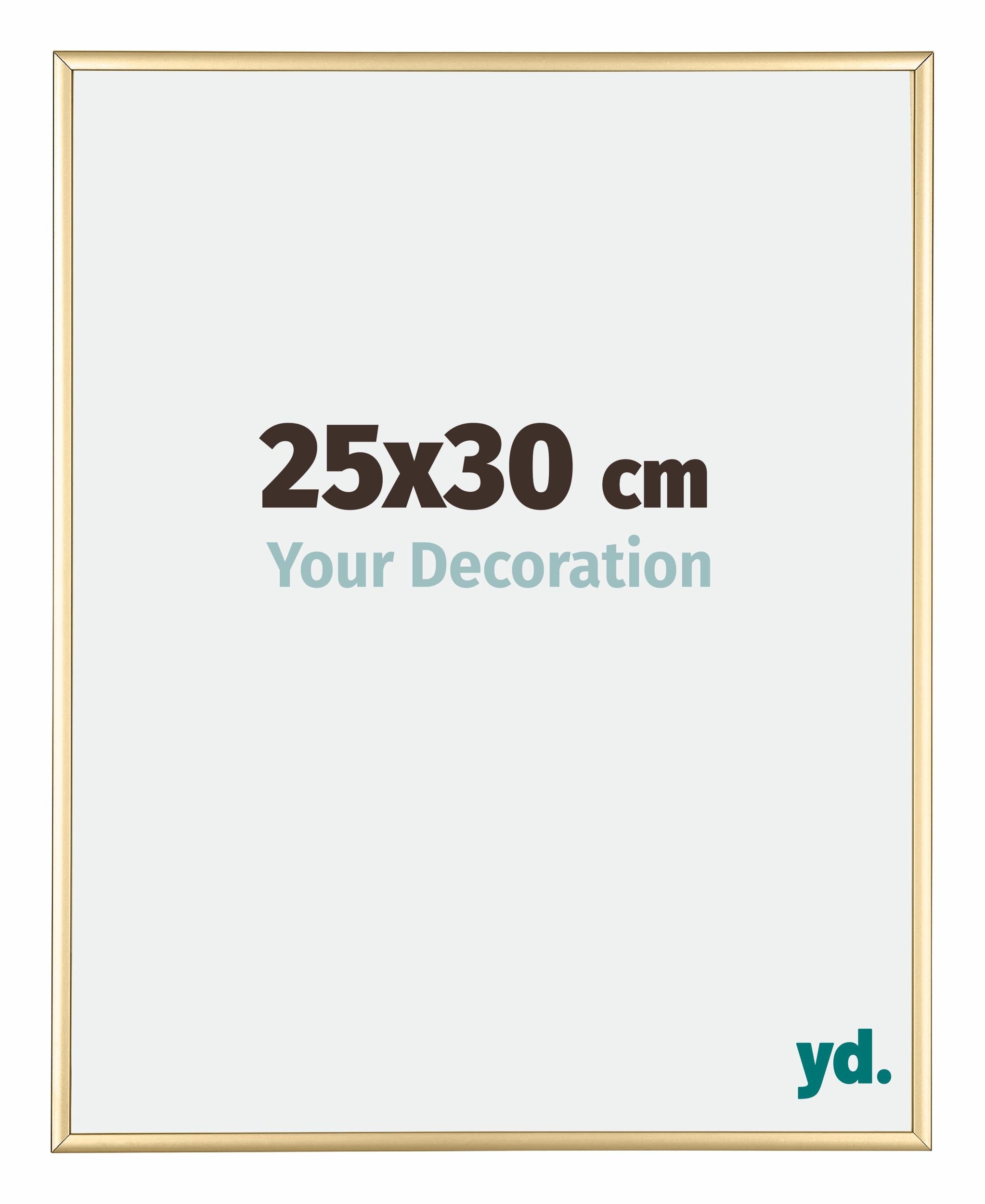 Yd. Cadre photo 25x30 cm - Or Brillant - Aluminium - Austin | Leroy Merlin