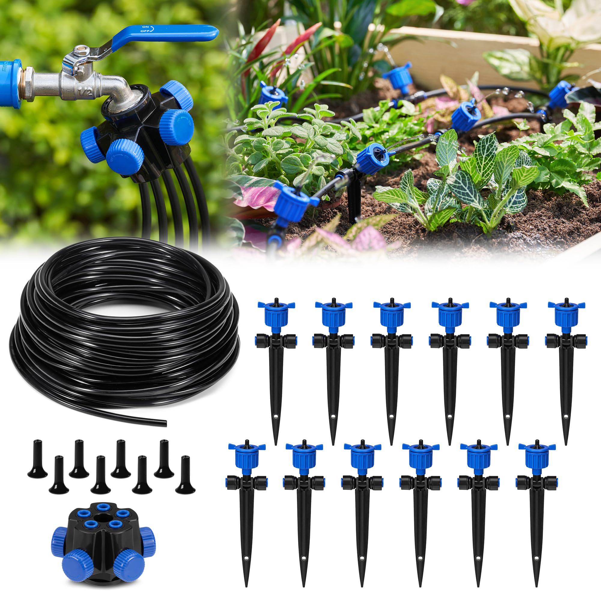 Système d'arrosage de jardin, nouveau kit d'irrigation goutte à goutte ...