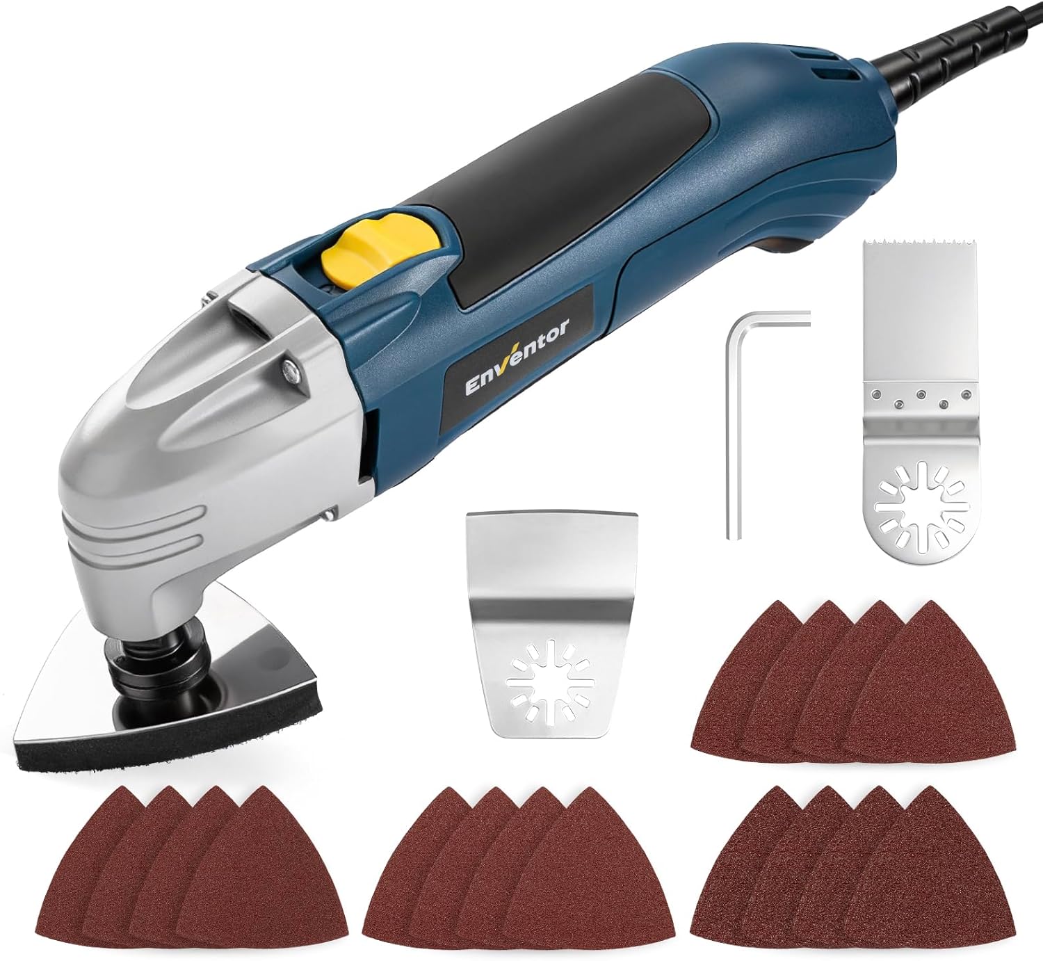 Outil Multifonction Filaire 200W, 22000 OPM, Angle d'oscillation de 3 ...