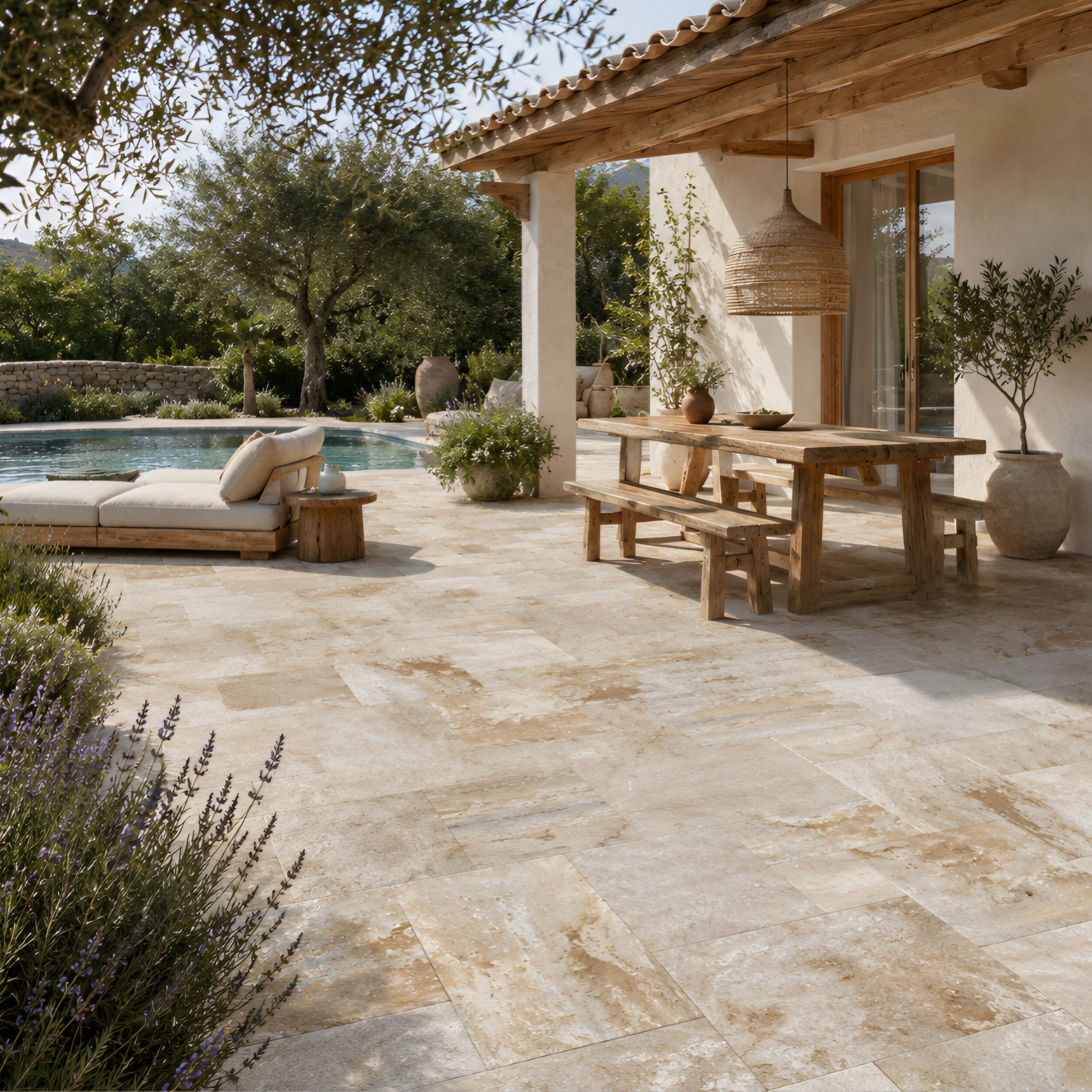 Carrelage sol Opus extérieur effet pierre naturelle de bali MYK-AS ...