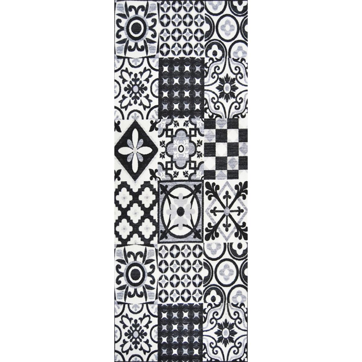 Tapis entrée 50x100 tissé noir rectangle UTOPIA | Leroy Merlin