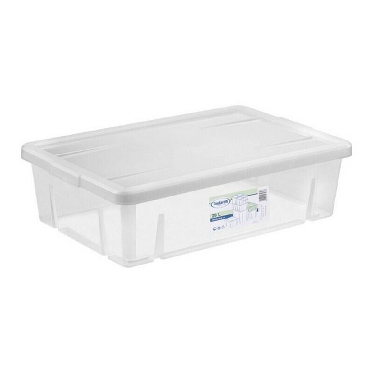 Boîte de rangement avec couvercle Tontarelli 28 L Transparent (59 X 39 ... Boîte de rangement avec couvercle Tontarelli 28 L Transparent (59 X 39 ...