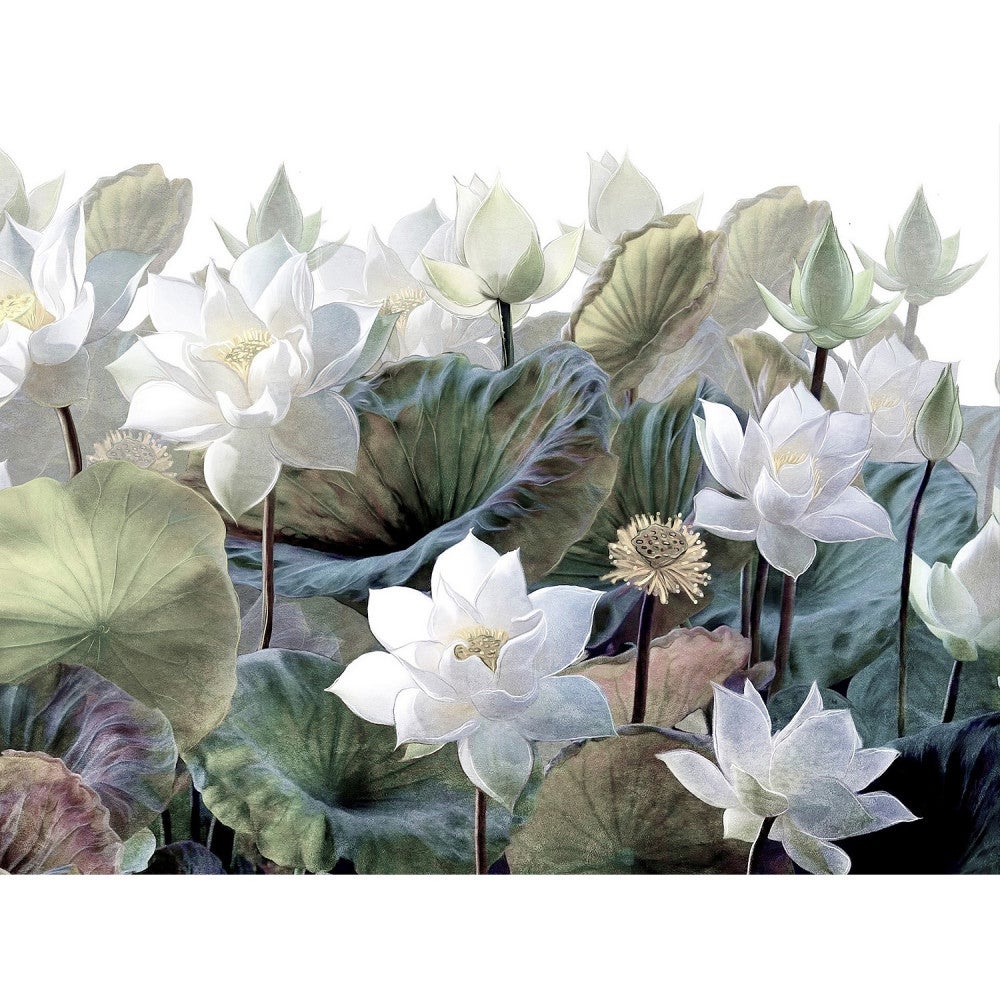 Poster Thème Fleurs en Relief -Emboss Flowers - 360 x 270 cm | Leroy Merlin