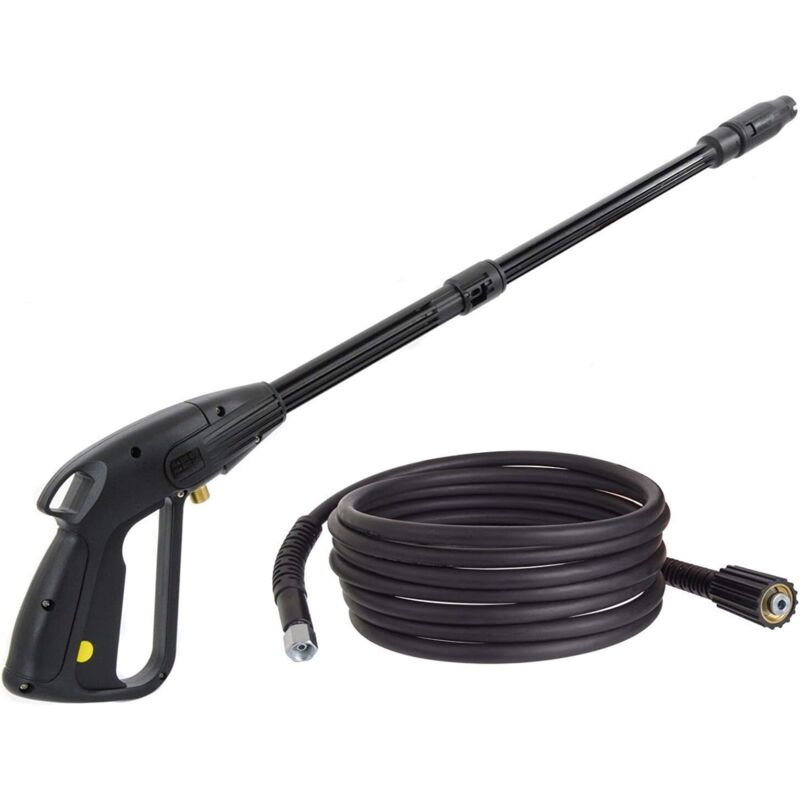 Pistolet nettoyeur haute pression avec tuyau 10 m – Buse réglable pour ...
