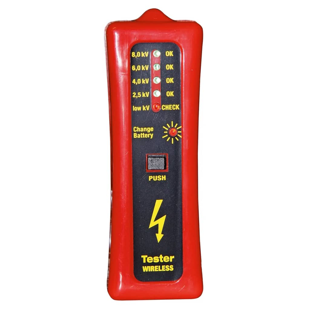 Testeur de clôture sans fil 8 000 V Rouge et noir 44669 Kerbl | Leroy ...