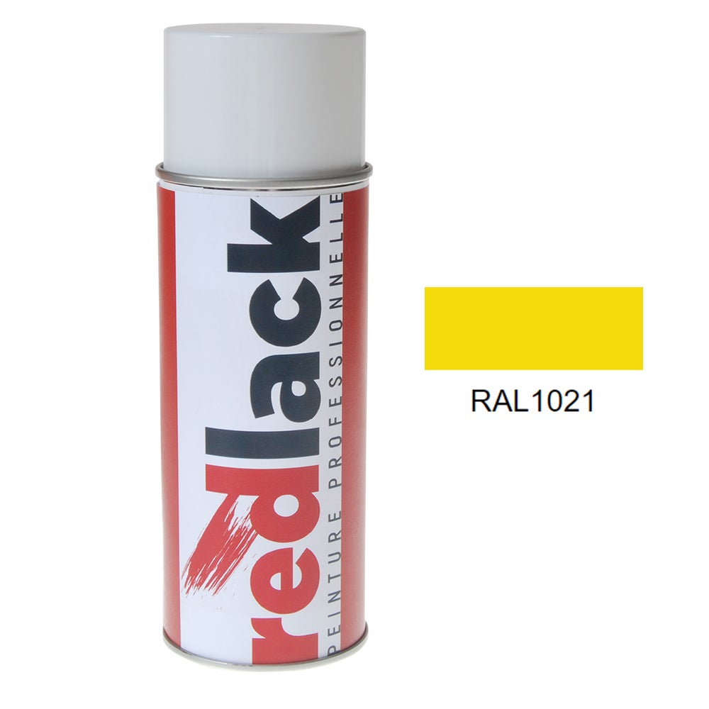 Redlack Peinture aérosol RAL 1021 Satiné multisupport | Leroy Merlin