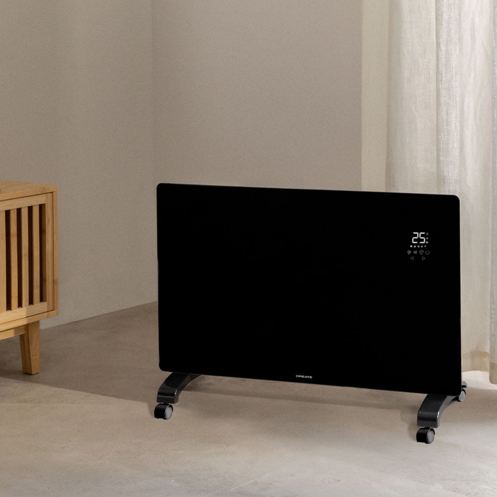 CREATE - WARM CRYSTAL 2000W - Convector eléctrico de cristal con WiFi ...