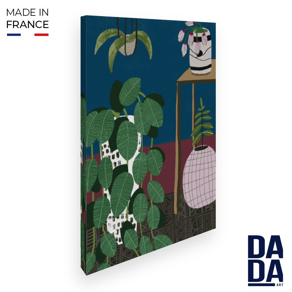 Toile Plantes intérieures / 50x70cm / Fabriqué en France / DADA ART ...