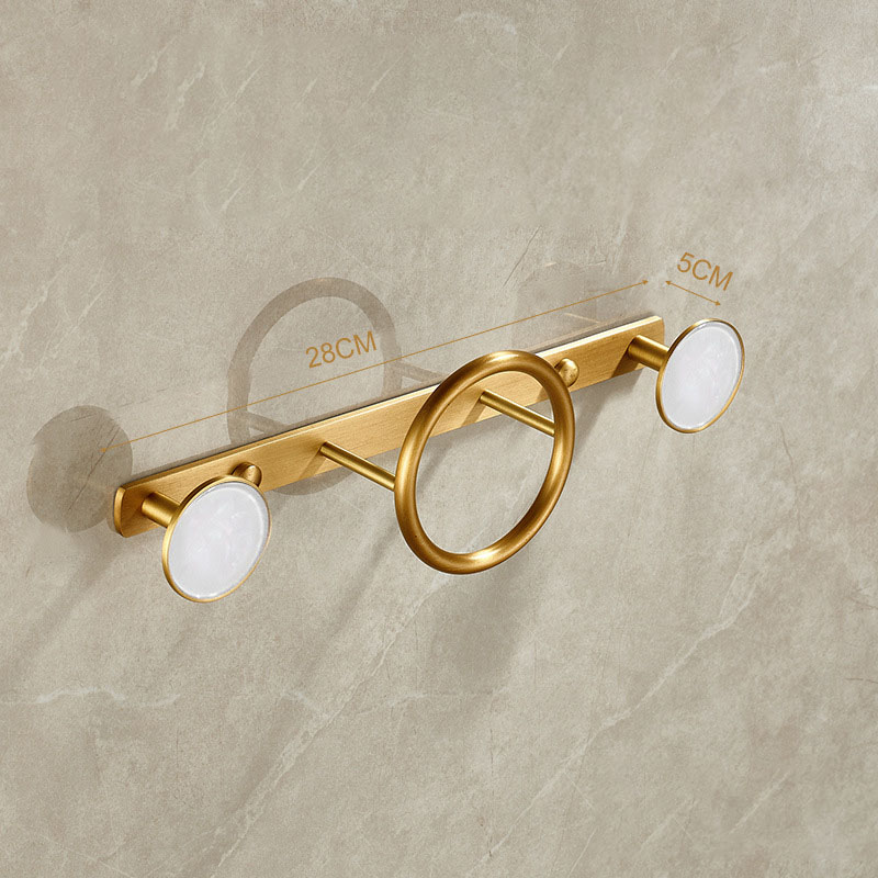 Portant mural en cuivre massif de style haut de gamme avec crochets de ...