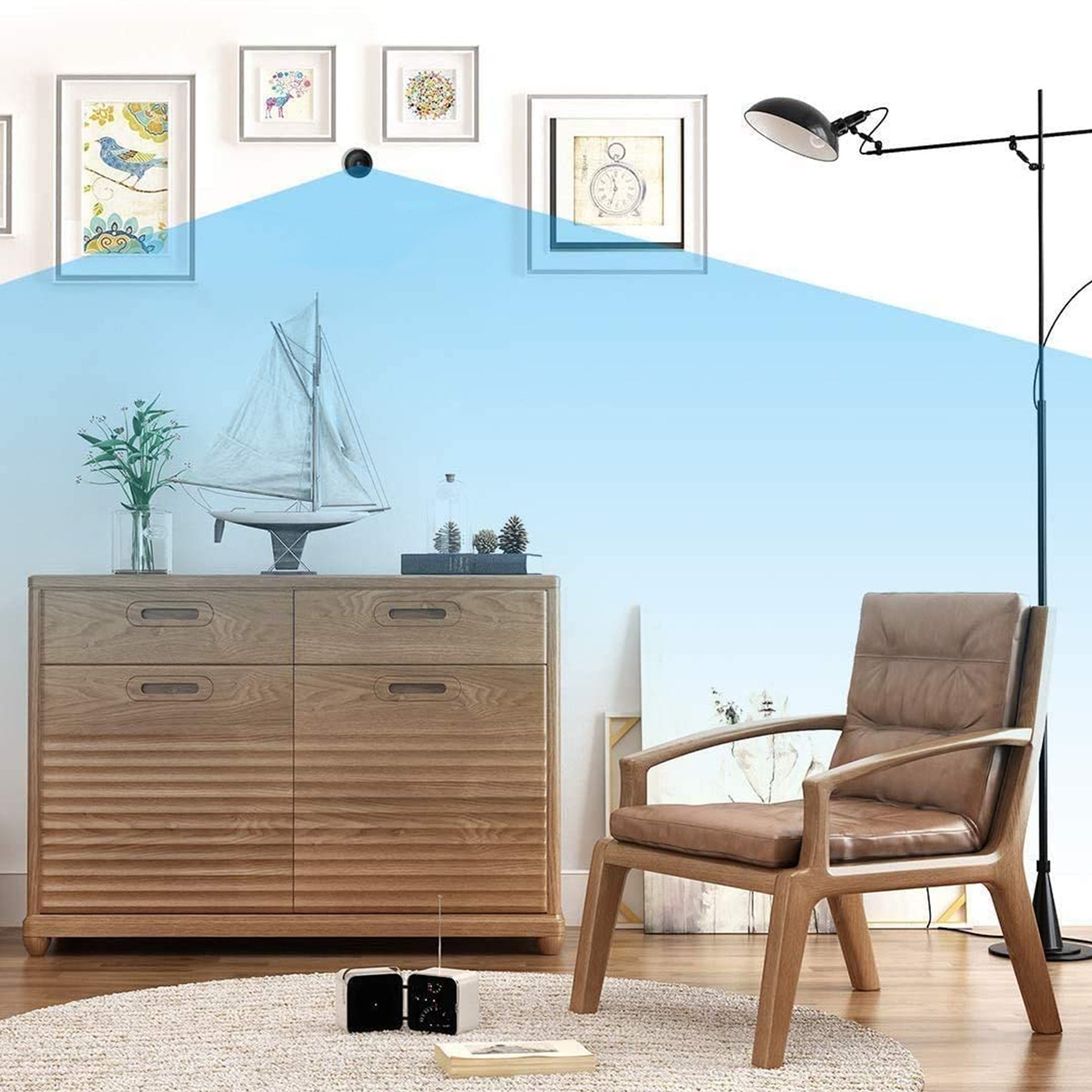Caméra espion FISHTEC discrète - surveillance avec détection | Leroy Merlin