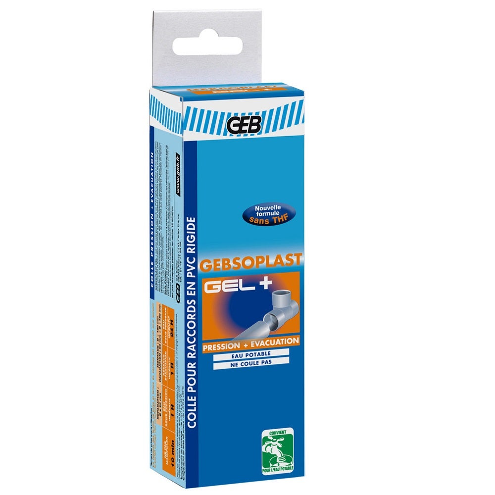 Colle PVC GEBSOPLAST GEL+ étui tube 125ml | Leroy Merlin