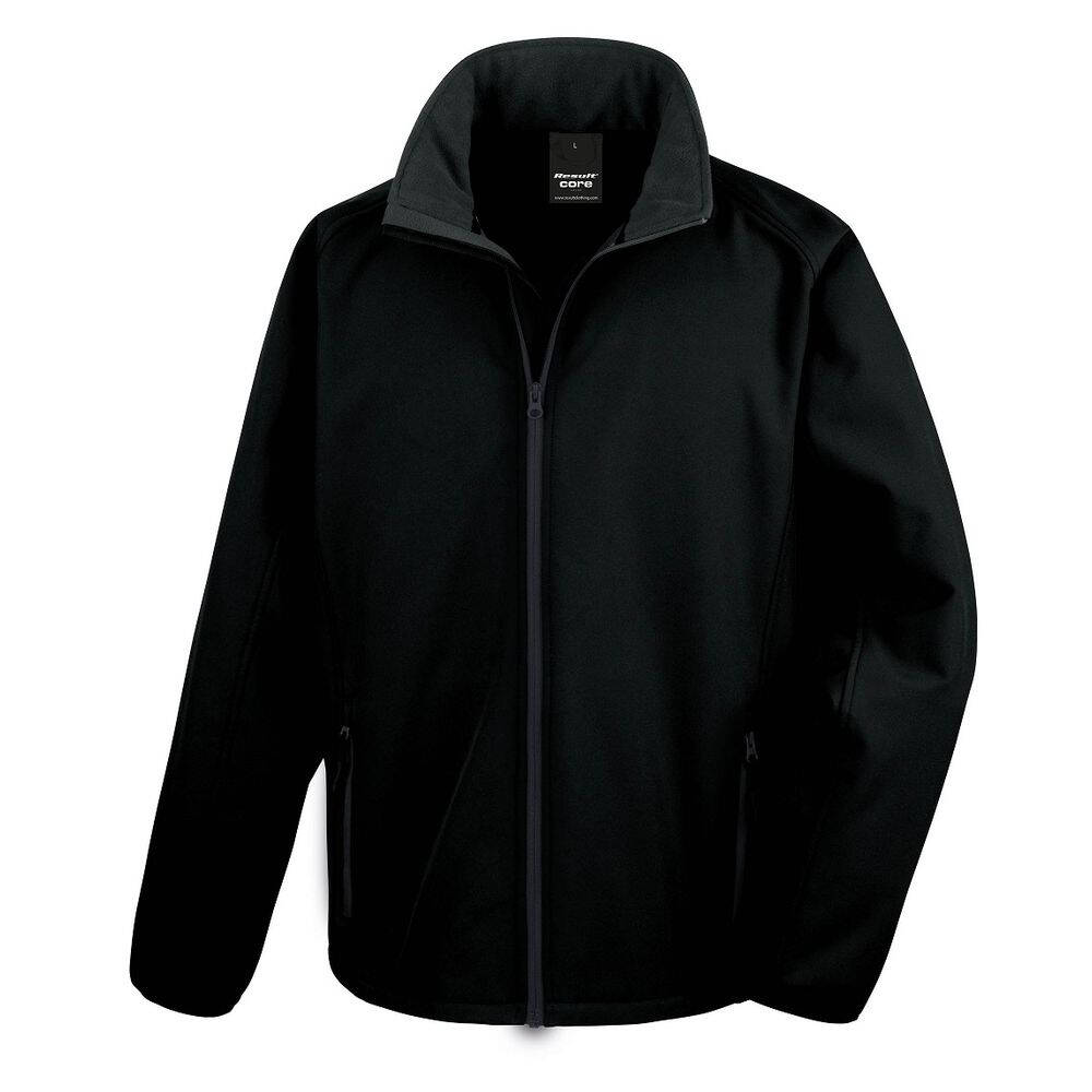 Veste Softshell Homme Result Core Printable Noir XL | Leroy Merlin