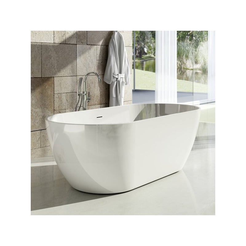 Ravak Freedom O 170 x 80 cm Baignoire îlot en acrylique, sans pieds ...